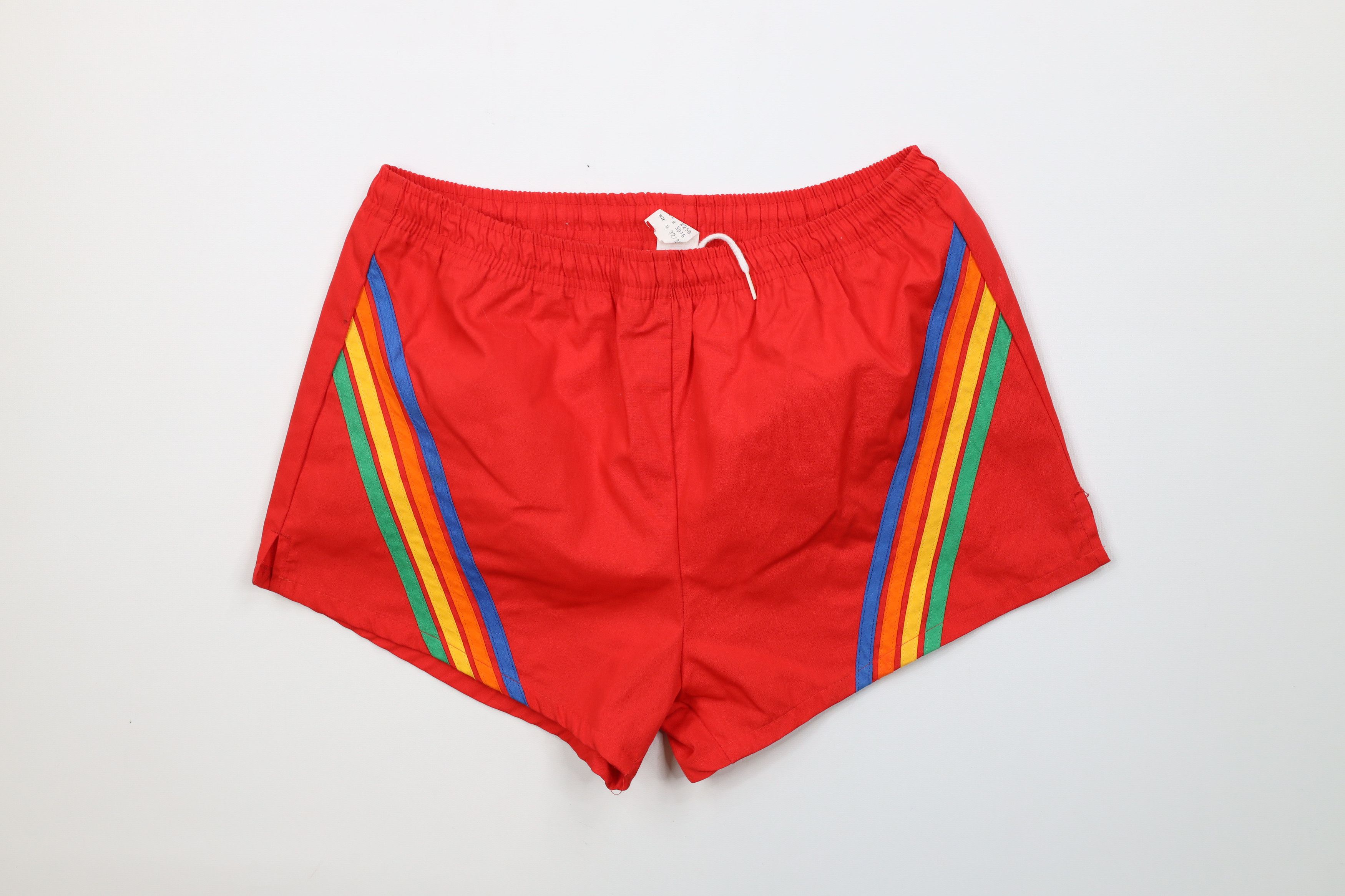 Vintage Vintage 70s Streetwear Striped Lined Short Shorts Trunks | Grailed