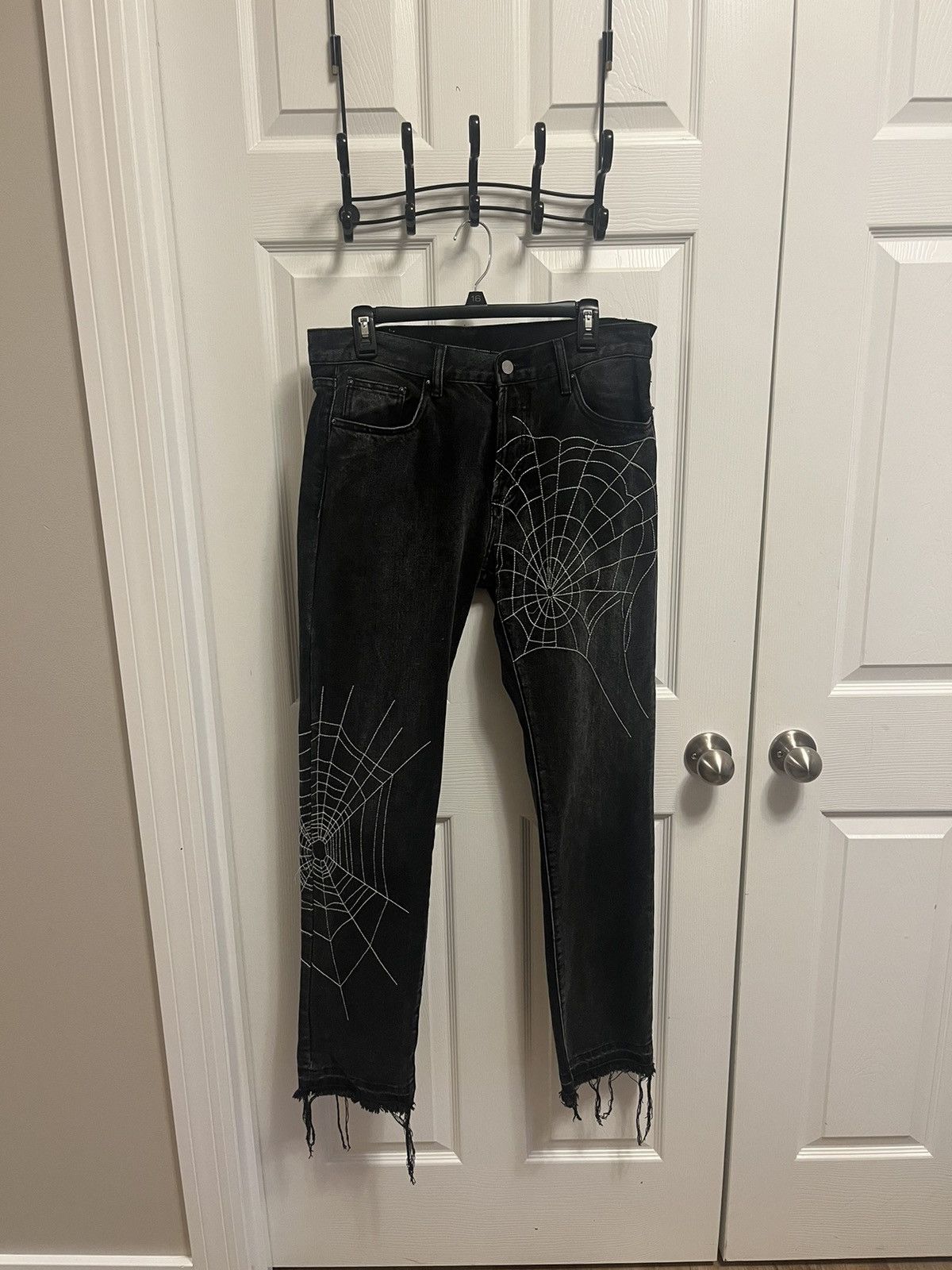 MNML Black mnml spider jeans | Grailed