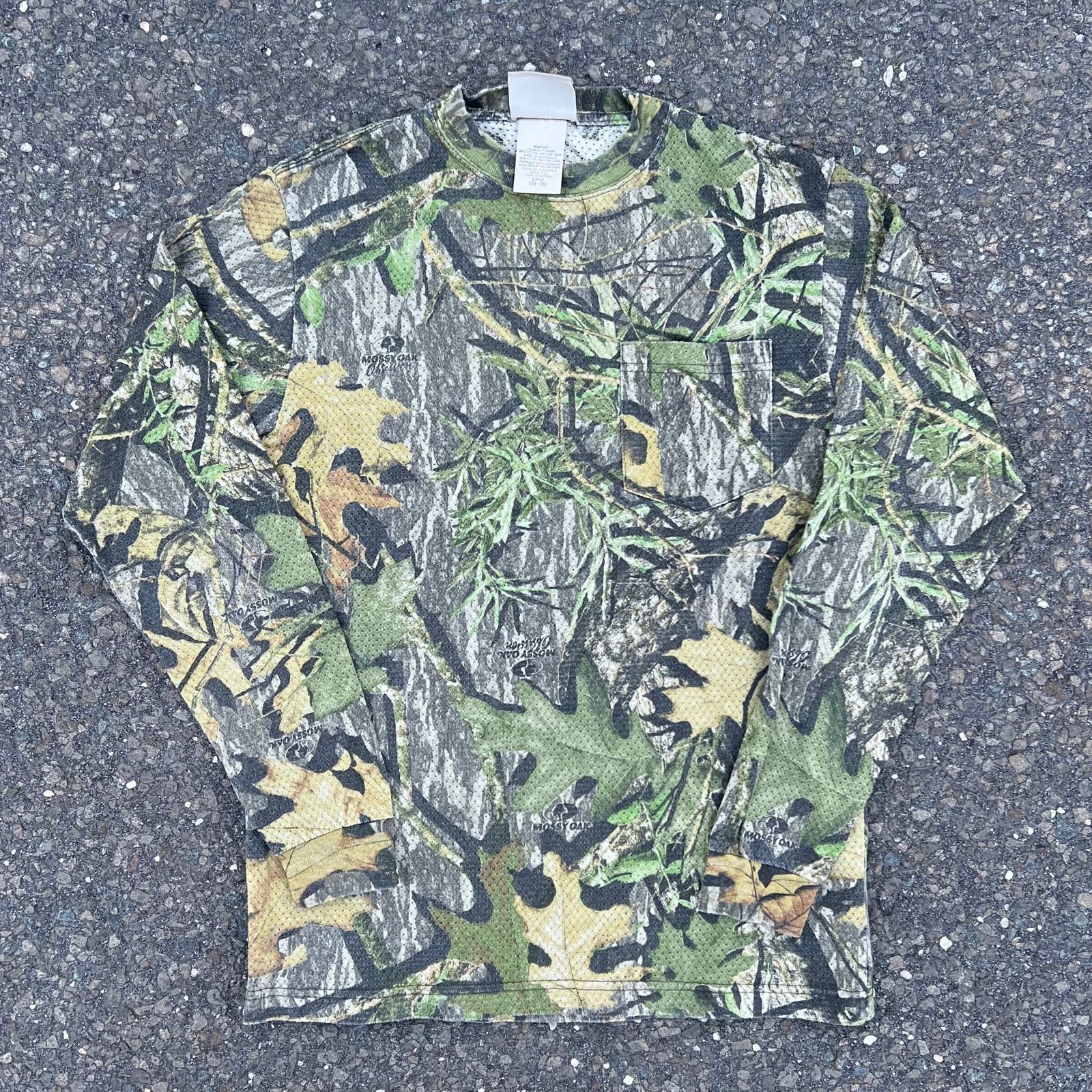Realtree × Streetwear × Vintage Vintage Realtree Camo mesh long sleeve ...