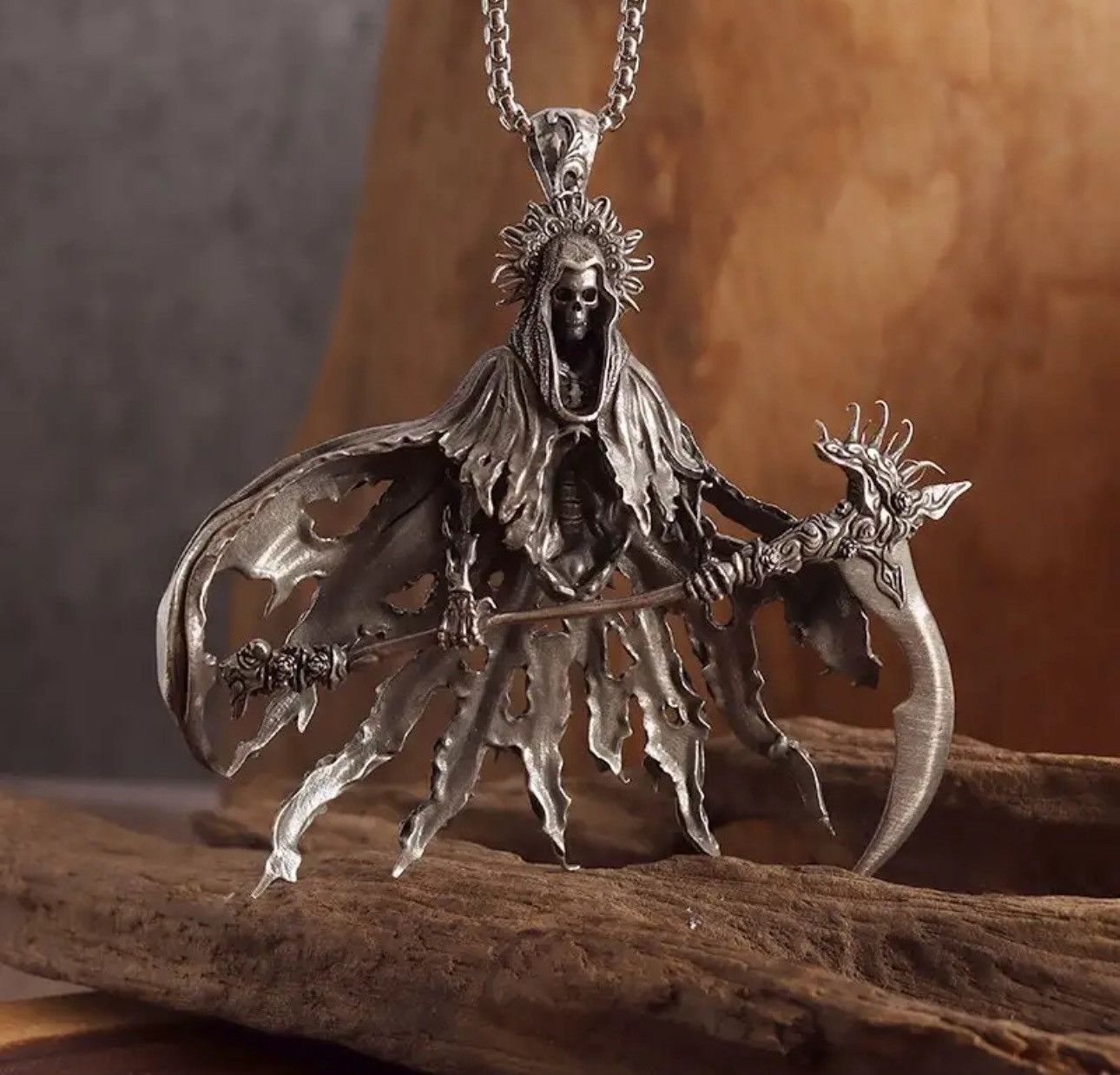 Chain Death Angel Pendant Necklace | Grailed