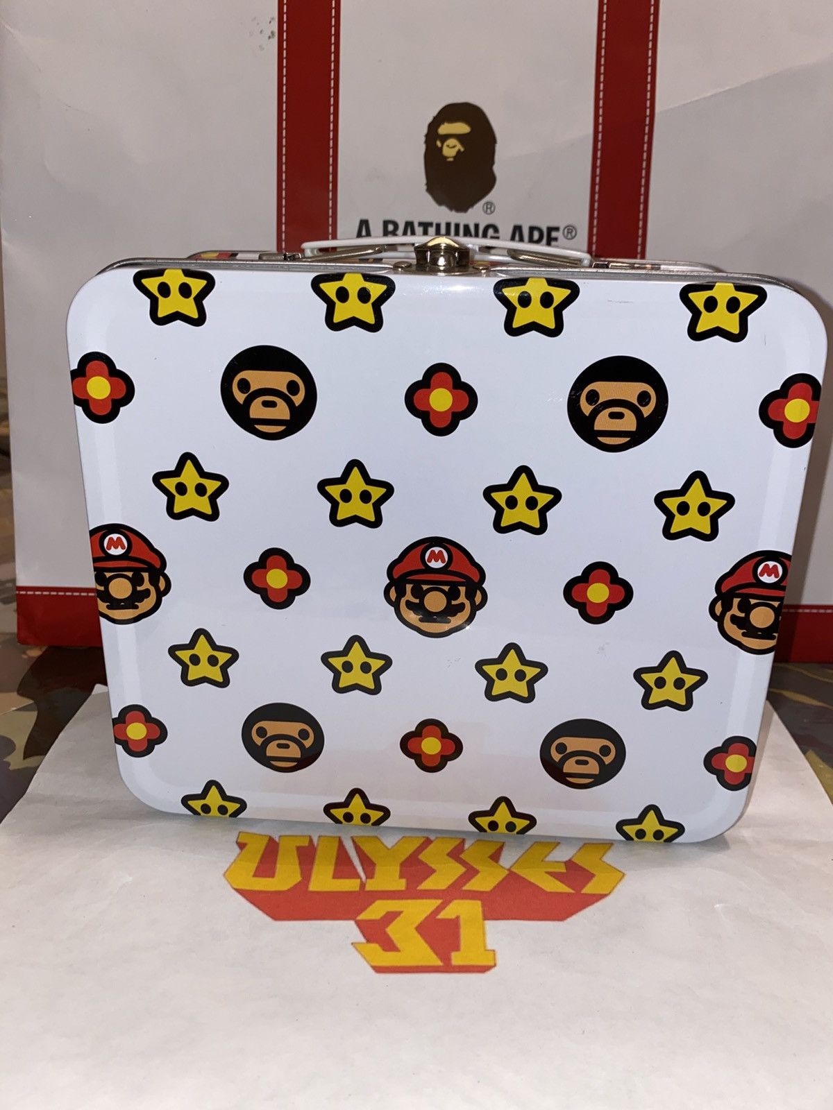 Bape × Nintendo Baby Milo Mario Lunch Box | Grailed