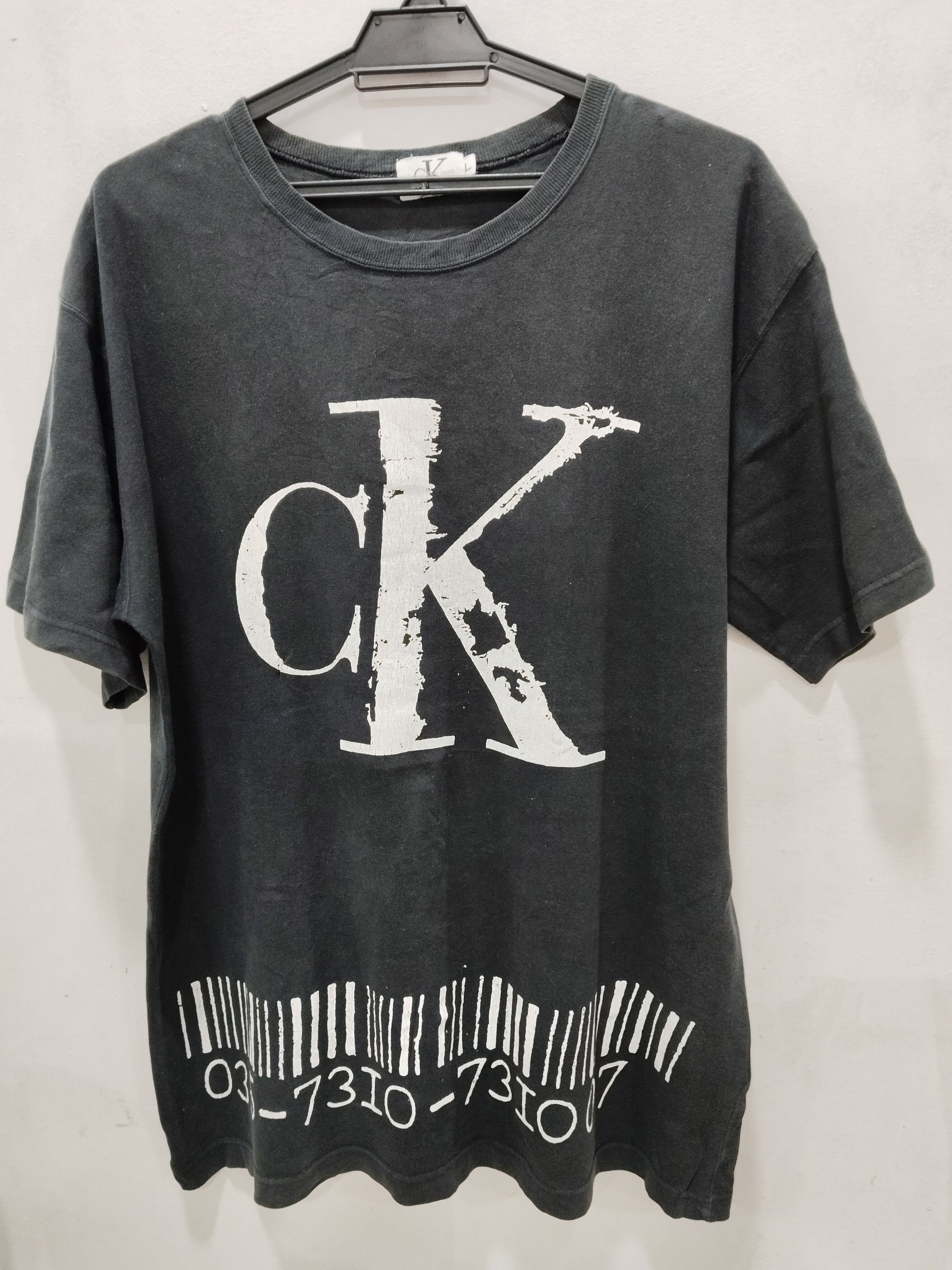 Calvin Klein Vintage Vintage 90s Calvin Klein Big Logo Tshirt Grailed