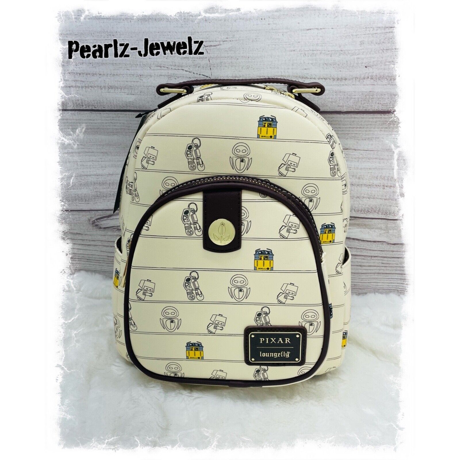 Luxury Loungefly Disney Pixar WALL-E EVE Robot Sketches Mini Backpa ...
