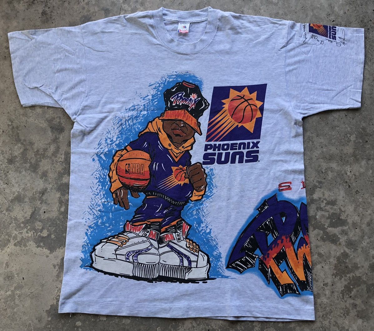Vintage Vintage 90s Pheonix Suns Homie Graffiti | Grailed