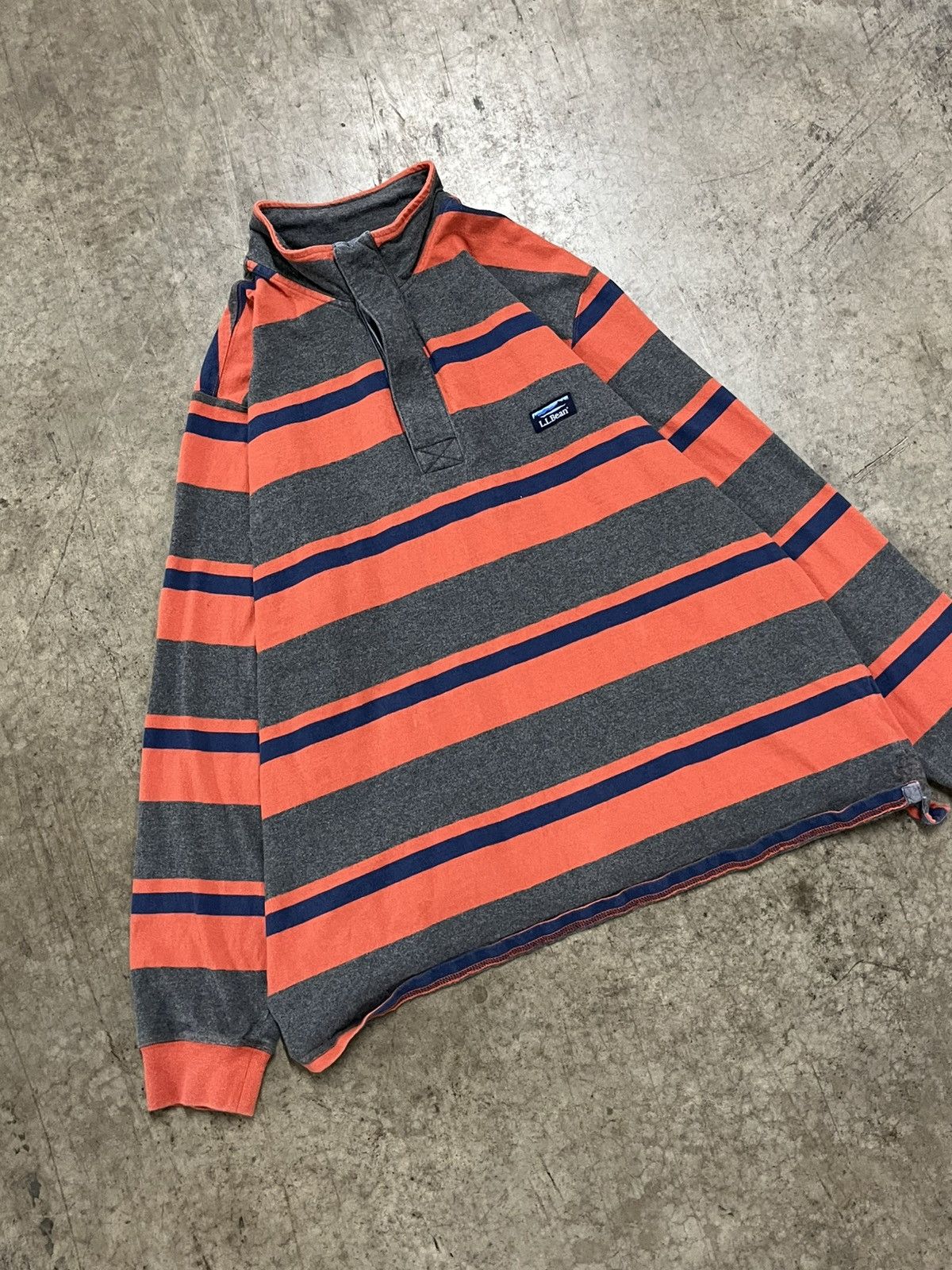 L.L. Bean × Vintage LL bean stripped rugby shirt vintage streetwear ...