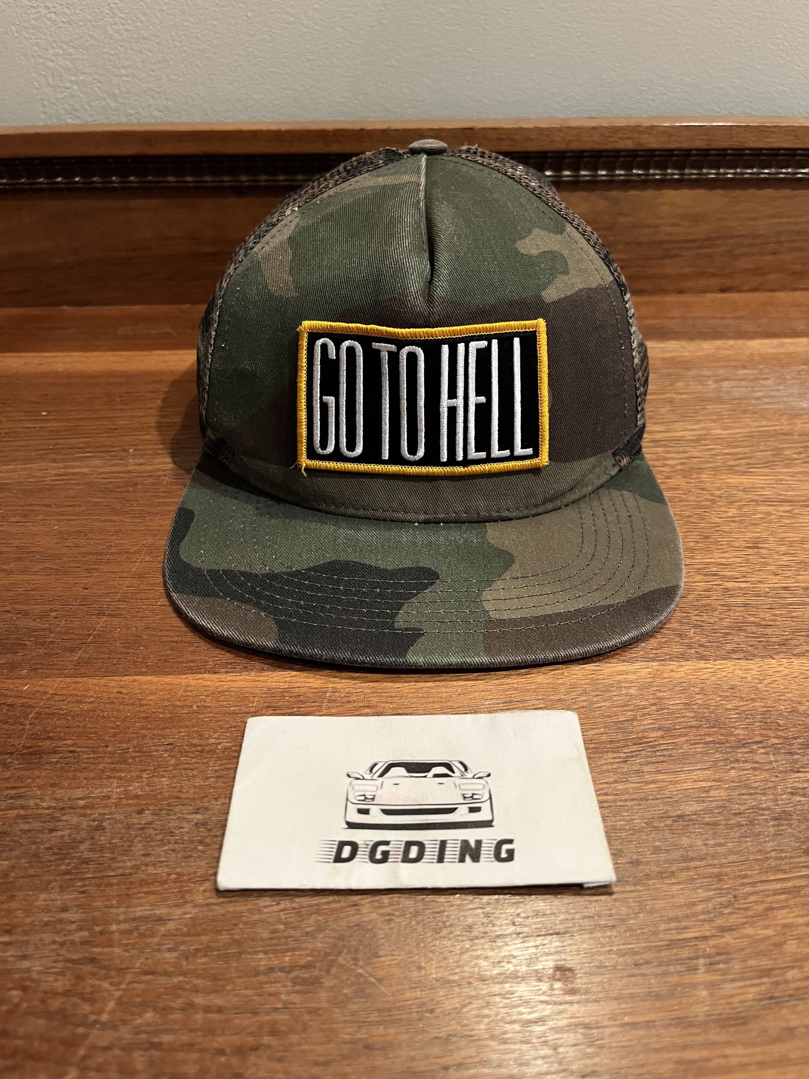 Supreme Supreme Go To Hell Mesh Hat Camo SS/10 | Grailed