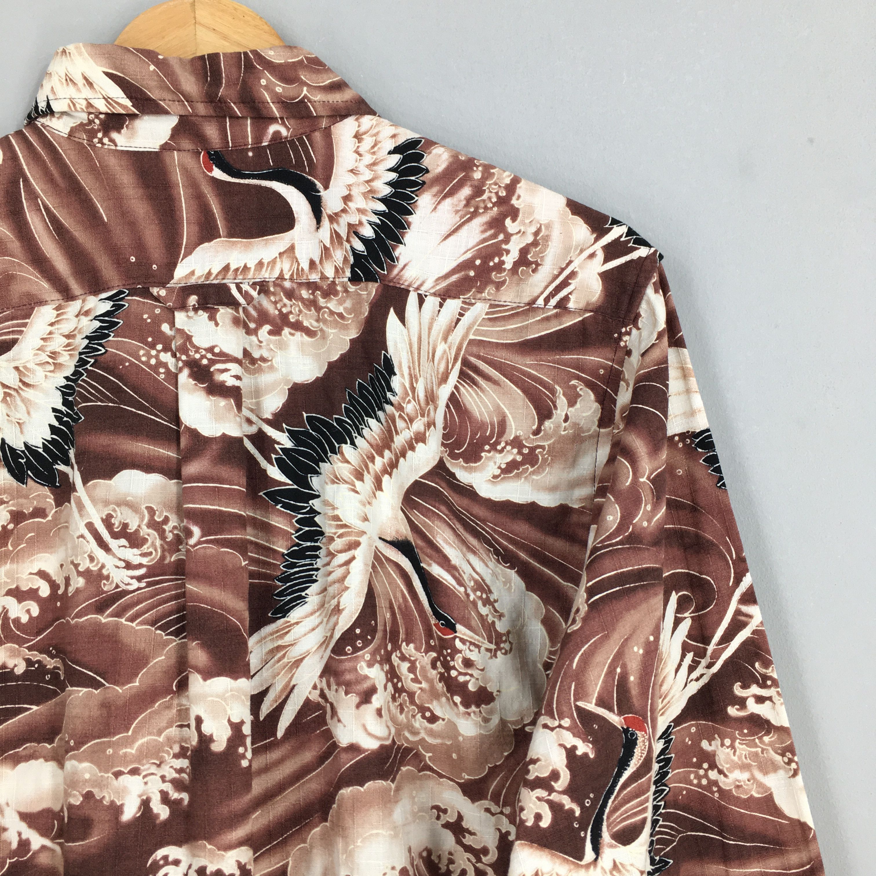 Eternal Vintage Eternal Dragon Japanese Phoenix Bird Cotton Shirt | Grailed