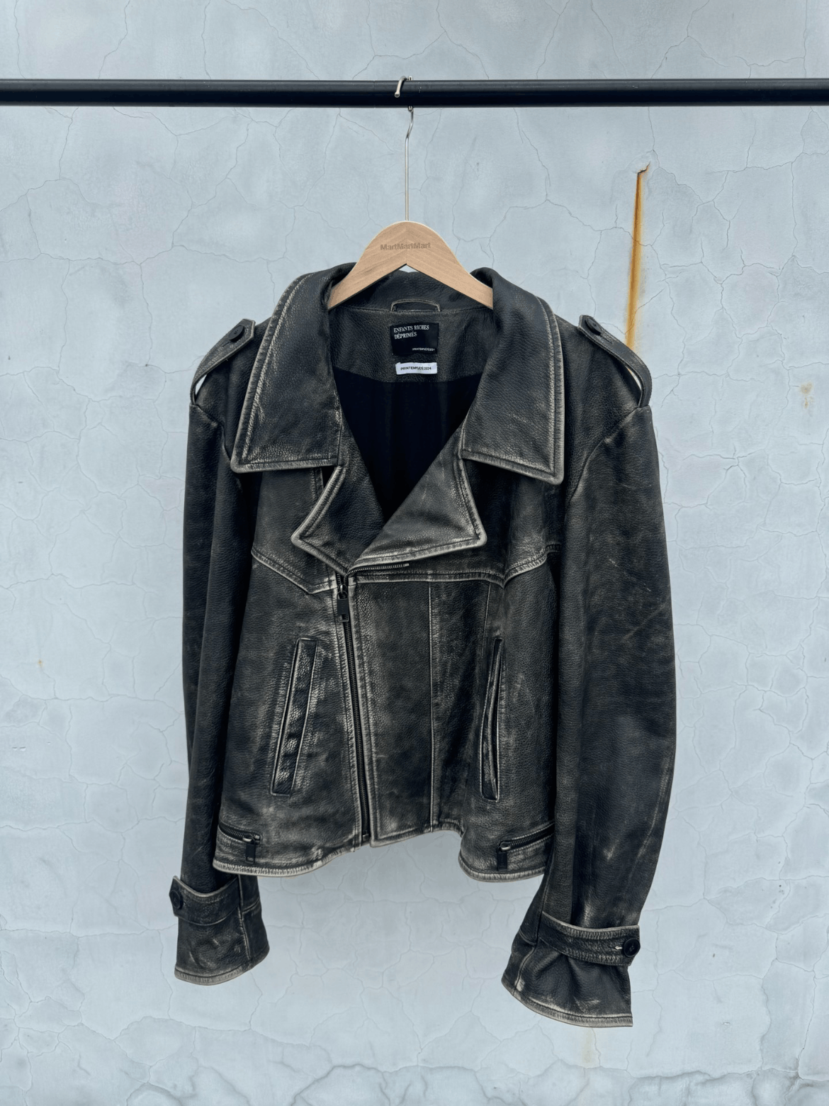 Enfants Riches Deprimes Enfants Riches Deprimes 24SS Tabac Rat Leather ...