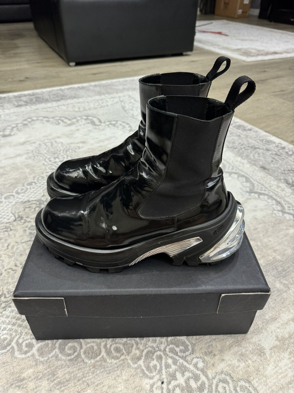 1017 ALYX 9SM × Alyx Alyx SS20 Chelsea Boot Removable Vibram Sole Black ...