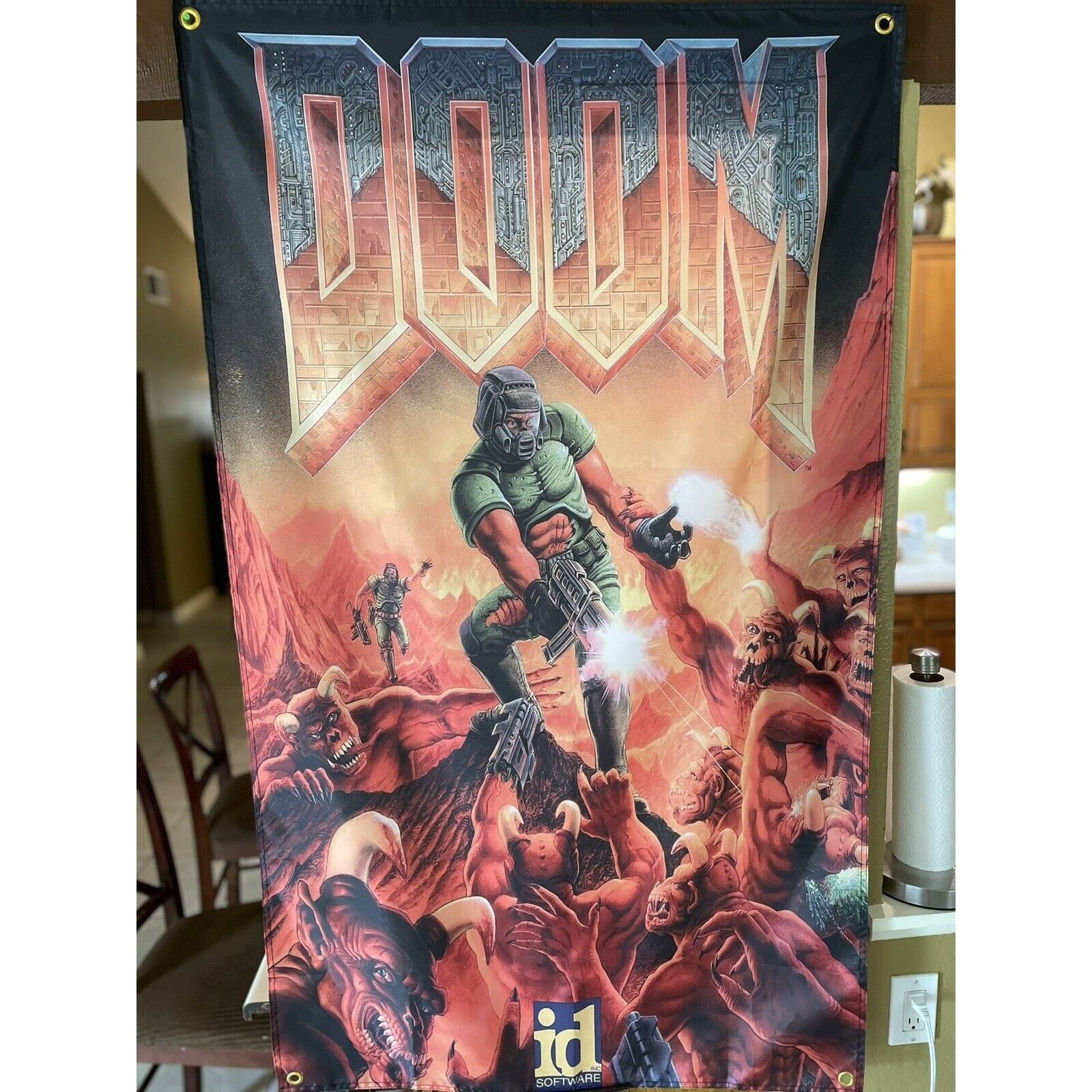 Other Doom 5ft Flag PC 1993 id Software Banner Poster | Grailed