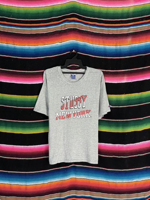 Stussy VINTAGE 90s STUSSY COLLABS CHAMPION SPELL OUT | Grailed