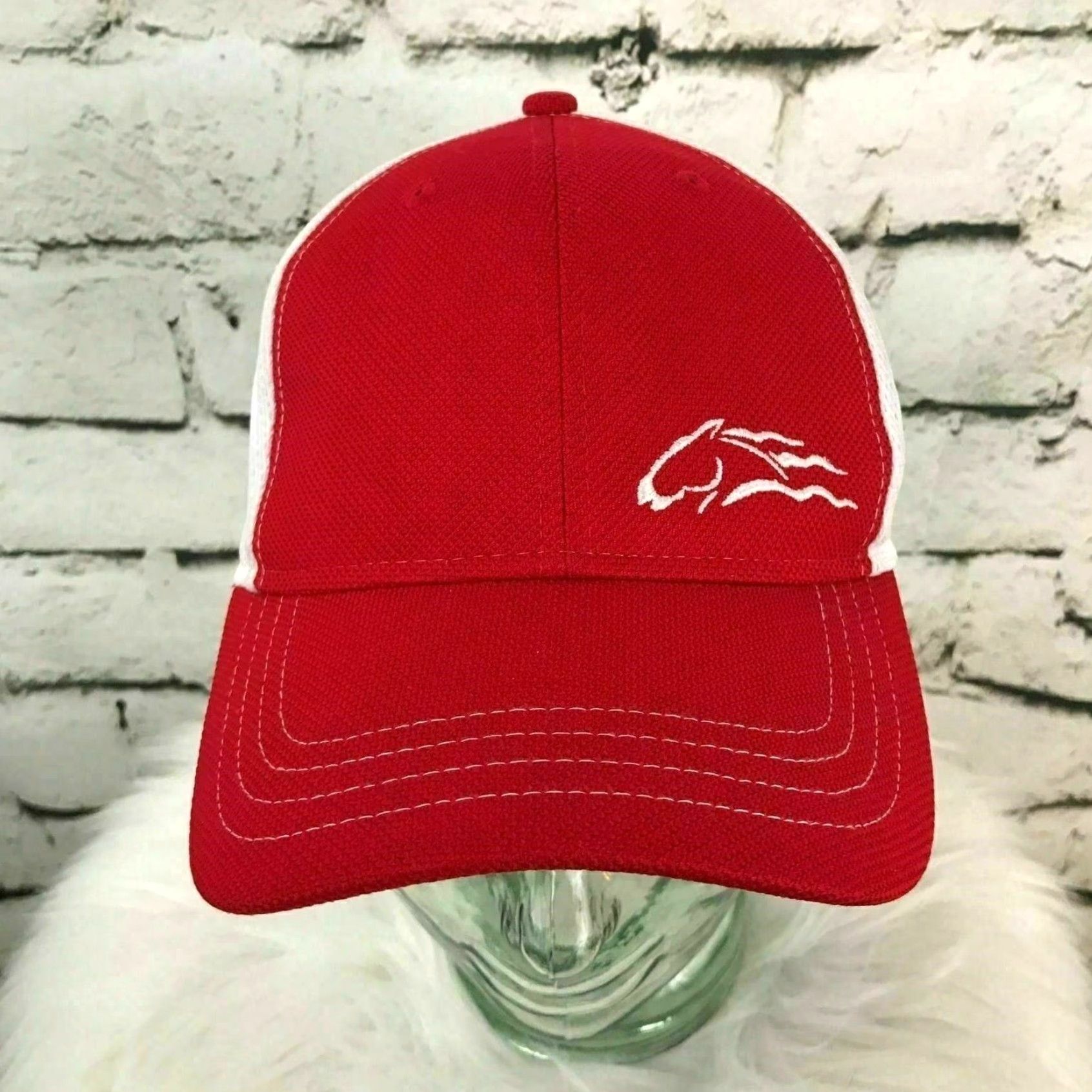Imperial Classic Two Tone Red and White Adjustable Baseball Cap for Men ...