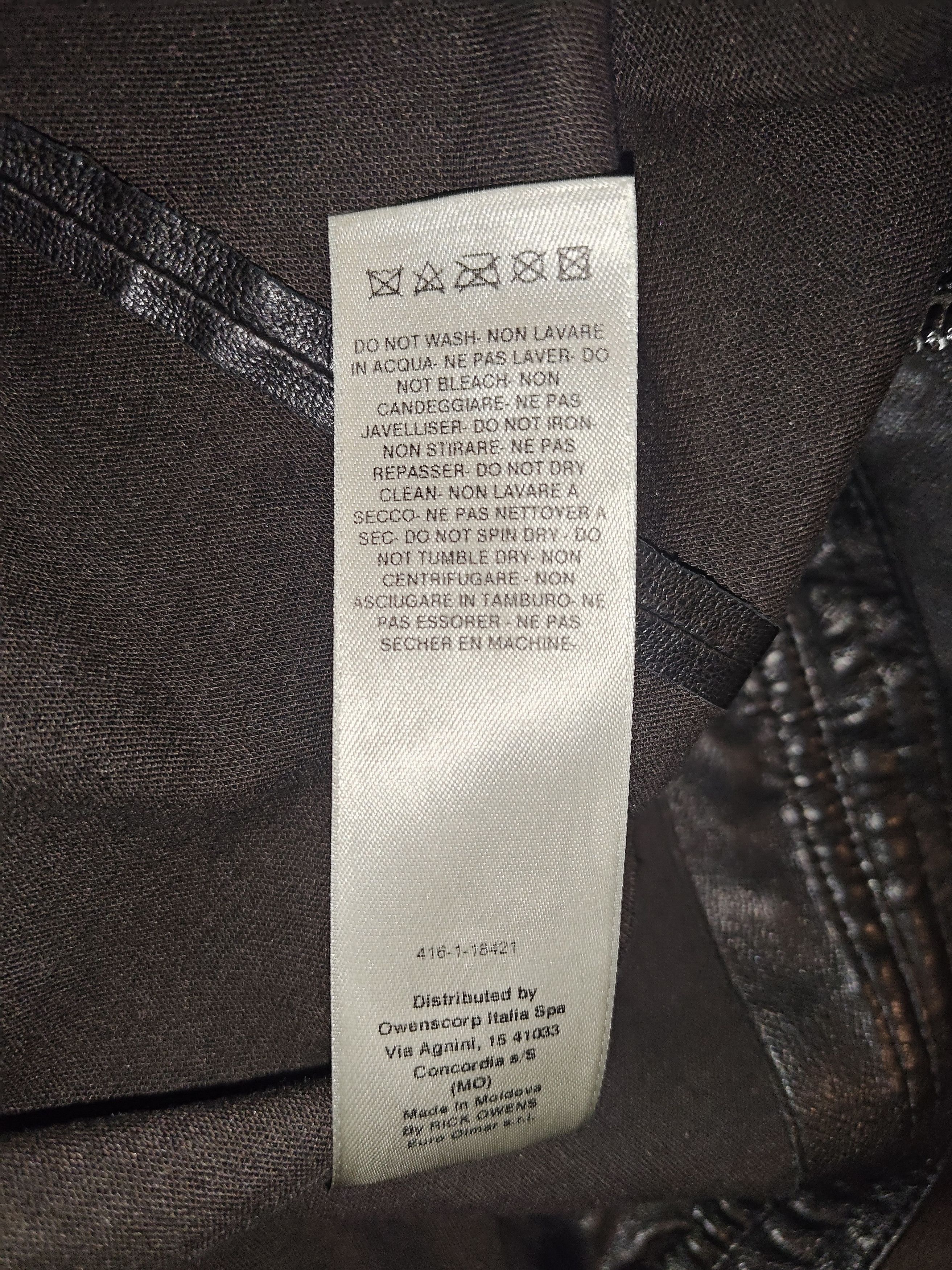 Rick Owens RO Tight Gary Leather Flightsuit (Slightly Altered) | Grailed