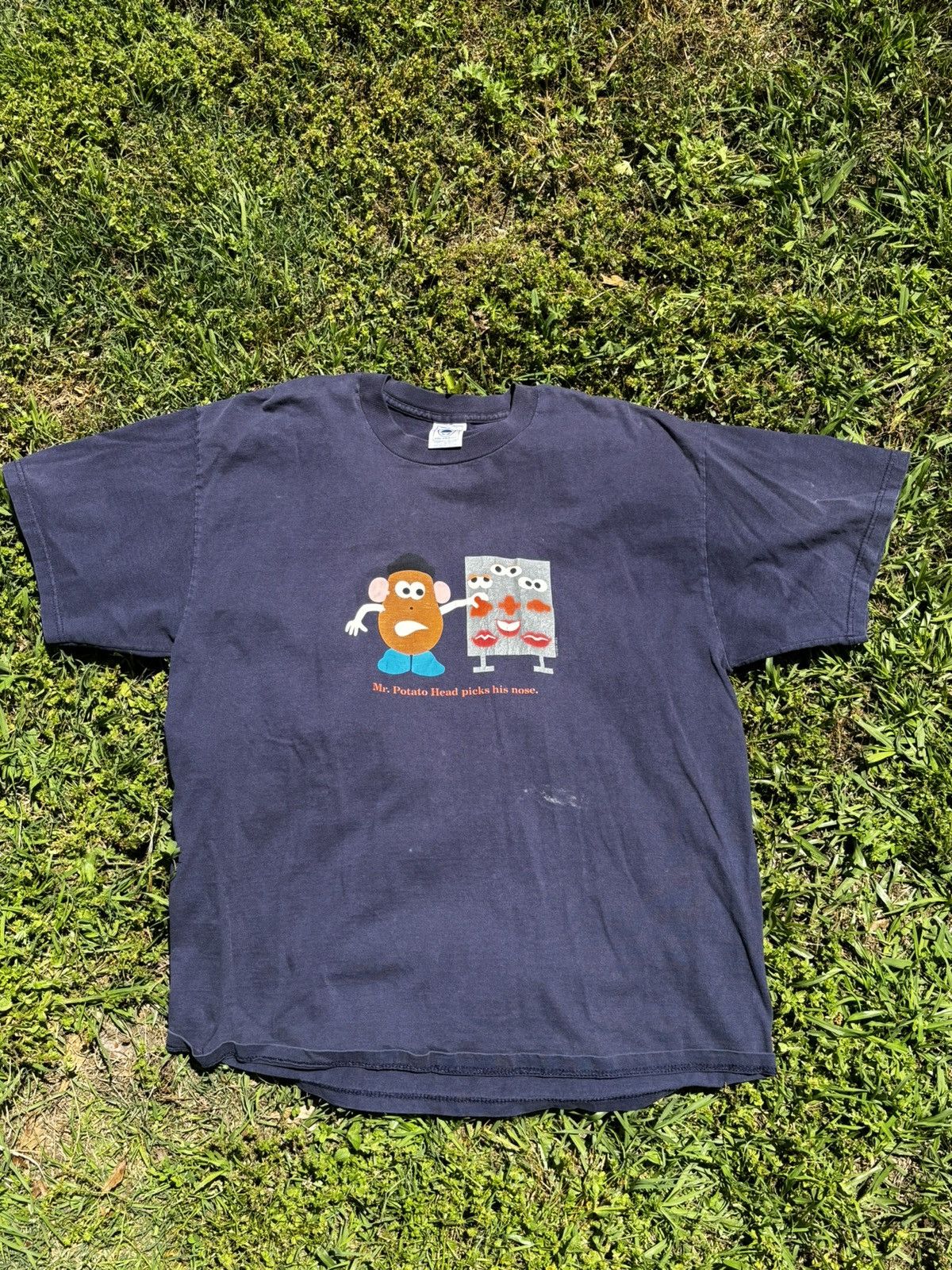 Delta Mr Potato Head picks his nose tee | Grailed