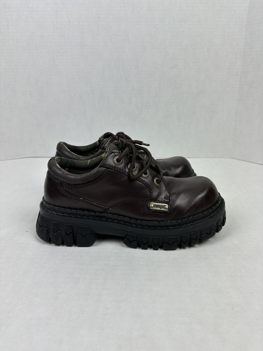 Vintage Vtg 90s Rare Bongo Brown Gothic Platform Chunky Oxford Shoes ...