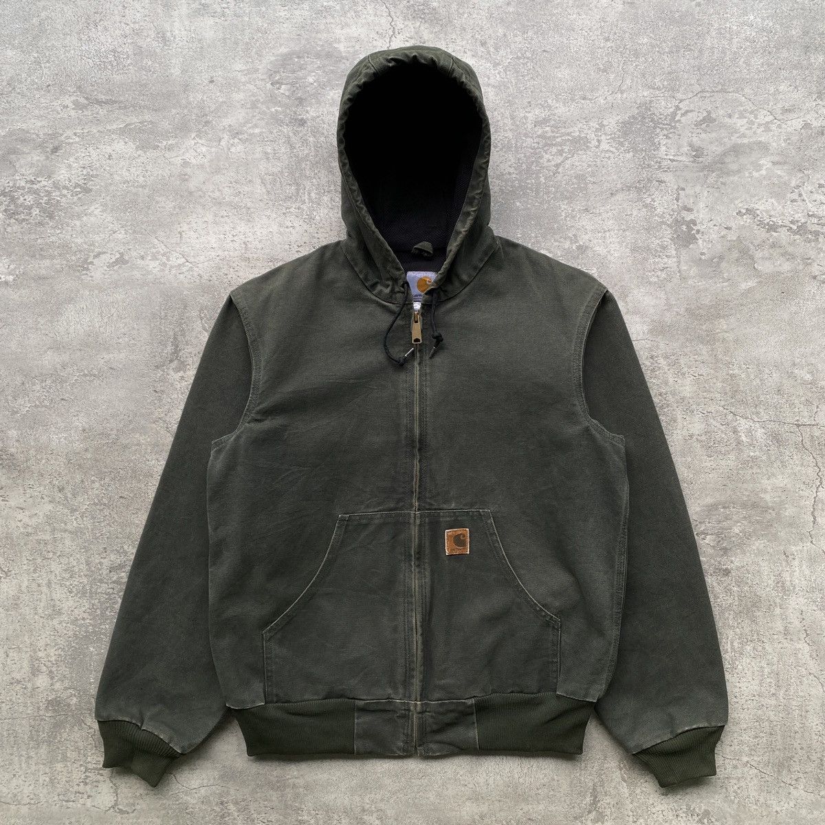 Carhartt × Streetwear × Vintage ️SOLD ️ CARHARTT ACTIVE JACKET J25 MOSS GEEEN | Grailed