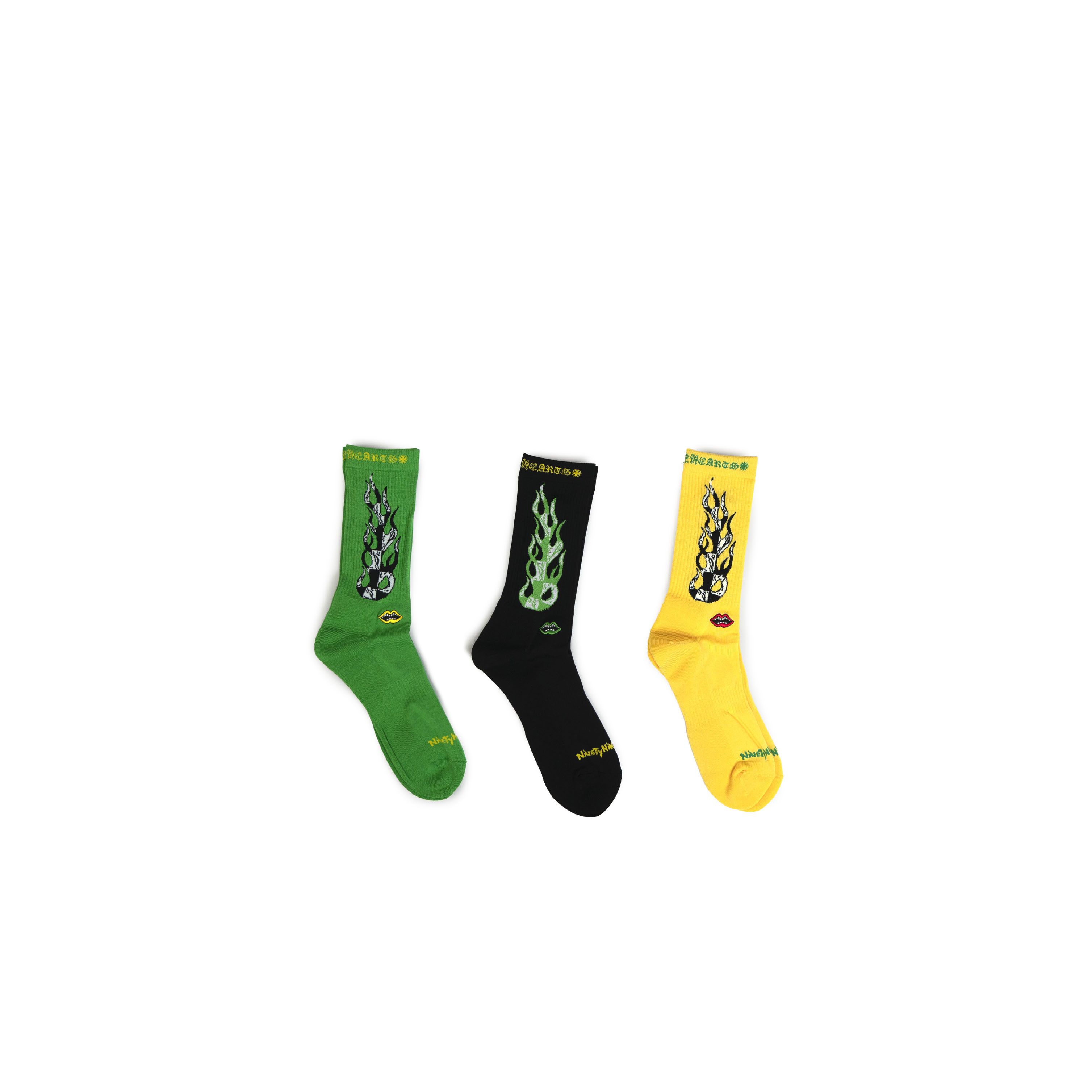 Chrome Hearts × Matty Boy Chrome Hearts Matty Boy Socks Set Of 3 Pairs ...
