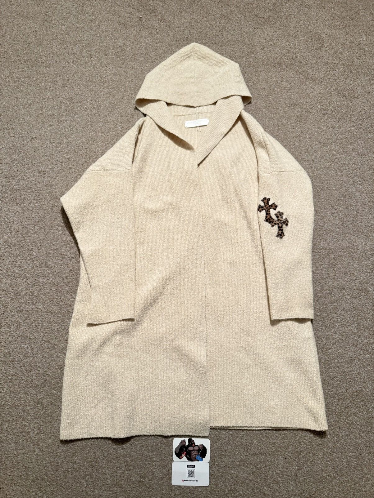 Chrome Hearts Chrome Hearts Pony Hair Cheetah Cross Patch Hood Cloak ...