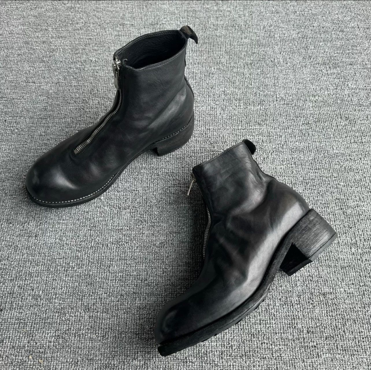 Guidi Guidi PL1 Black Leather Front Zip Boots | Grailed