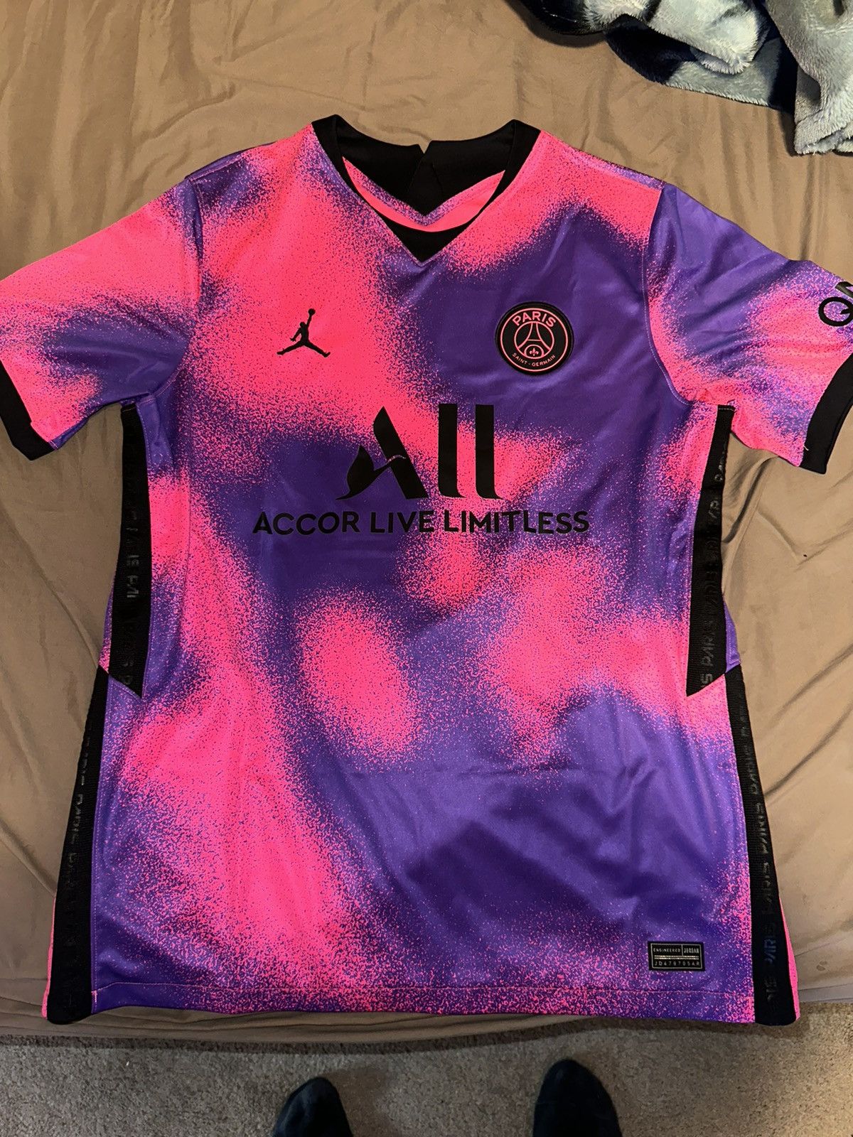 Jordan Brand × Nike PSG x Jordan PSG 21/22 Vapor Match Fourth Kit | Grailed