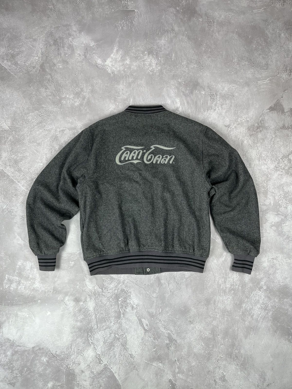 Vintage Coca Cola Ware Vintage Y2K Wool Bomber Jacket | Grailed