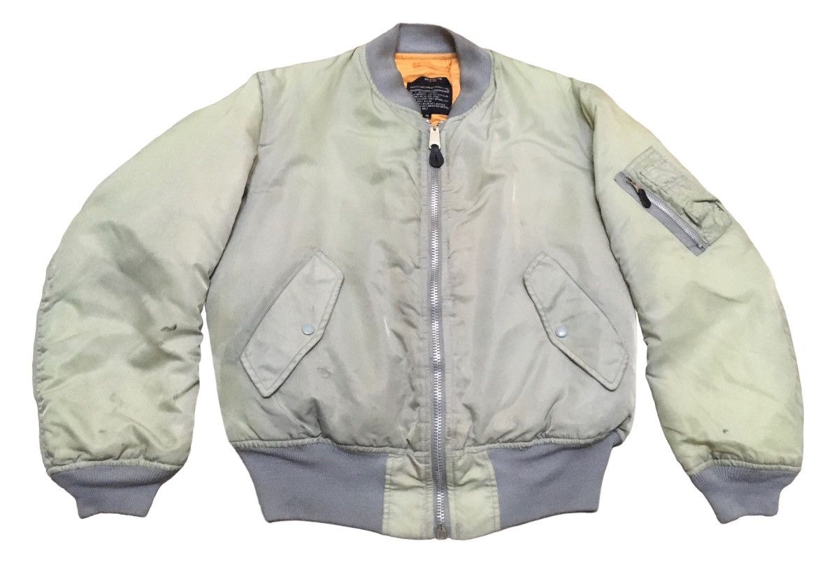 Archival Clothing × Avirex × Made In Usa Very Rare Vintage Avirex MA-1 Big Logo Flight Jacket ...