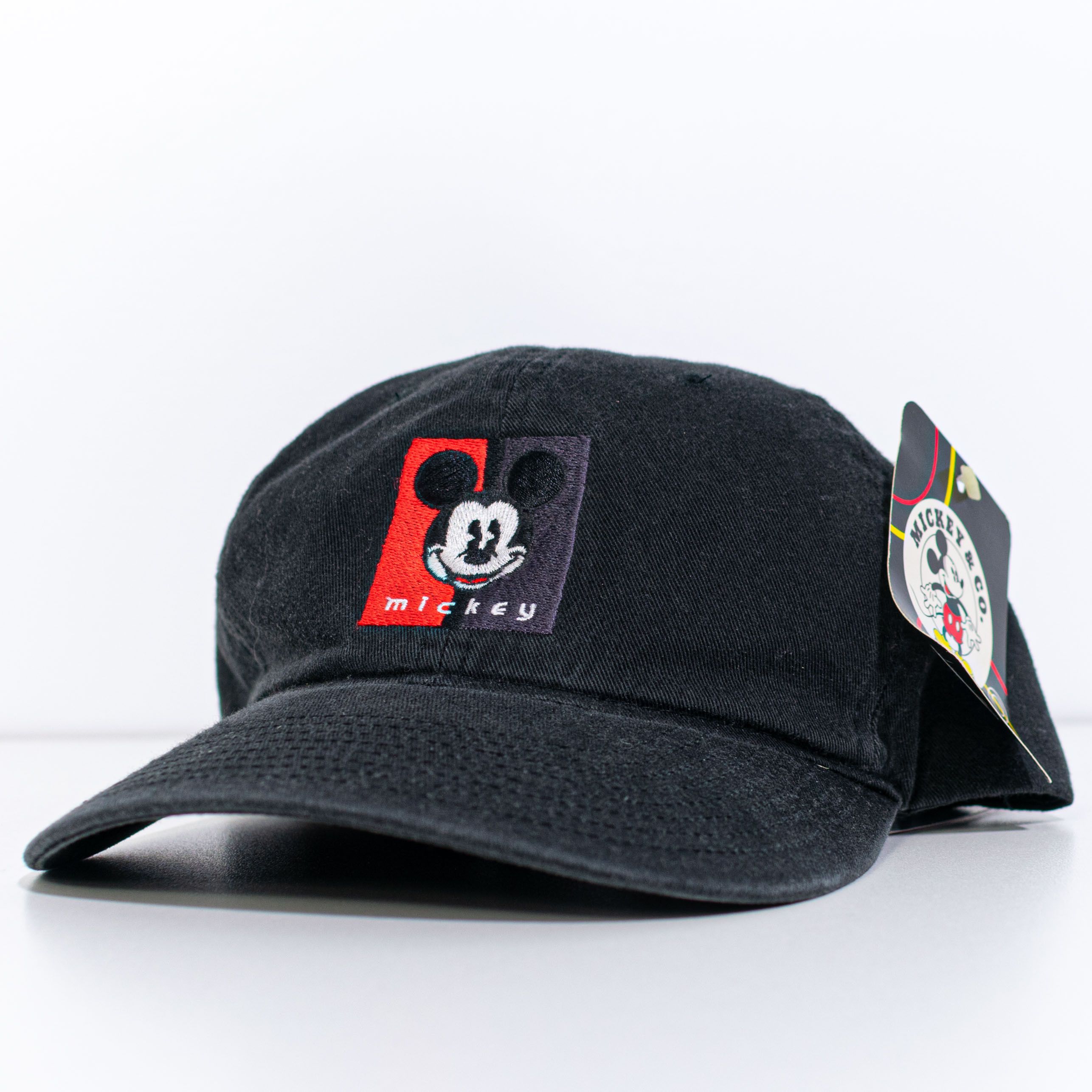 Vintage Mickey & Co. Mickey Mouse Box Logo Strap Back Hat VTG 90s | Grailed