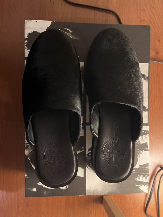 basketcase gallery basketcase gallery footslog calf hair mule | Grailed