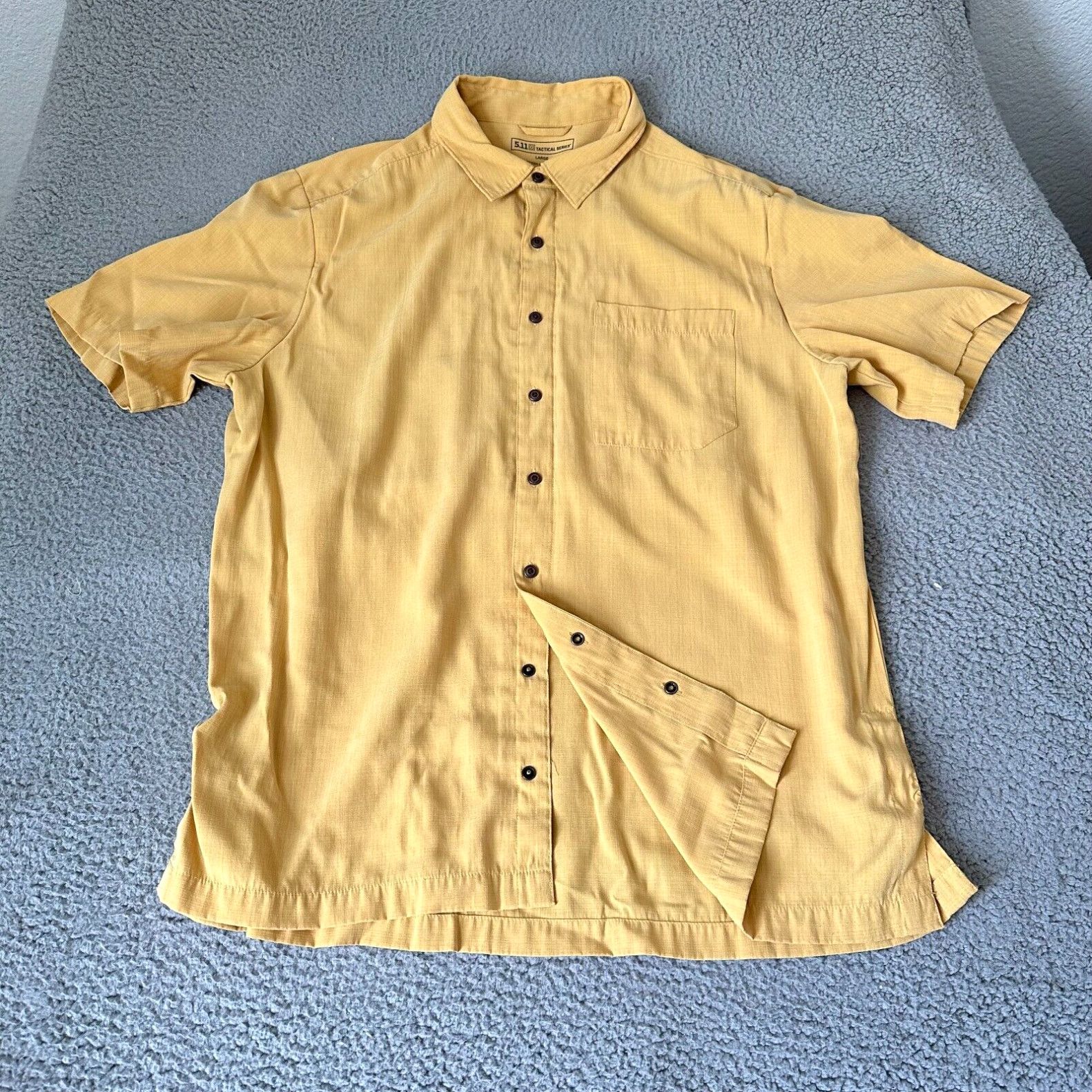 Vintage 511 Tactical Shirt Adult Large Gold Snap Conceal Carry Shooting ...