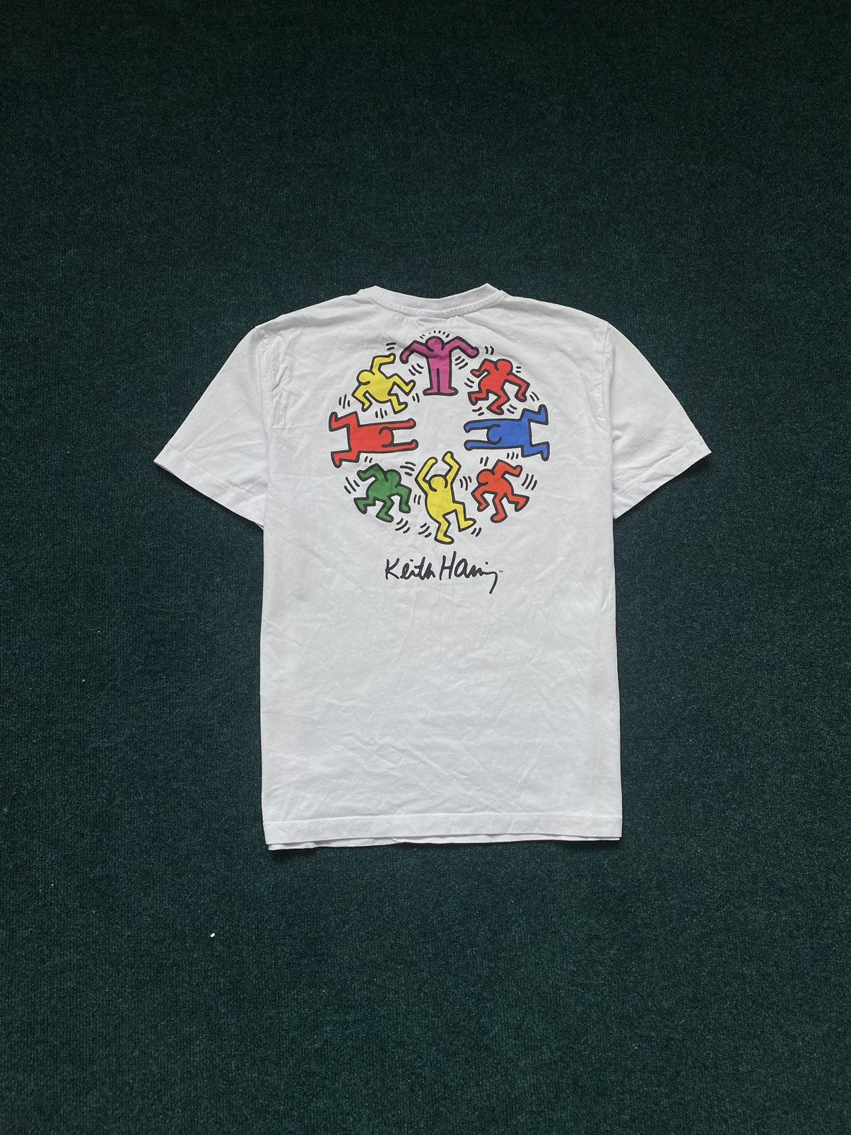 Luxury Keith Haring art Pop Finger Cross tee shirt Big logo | Grailed
