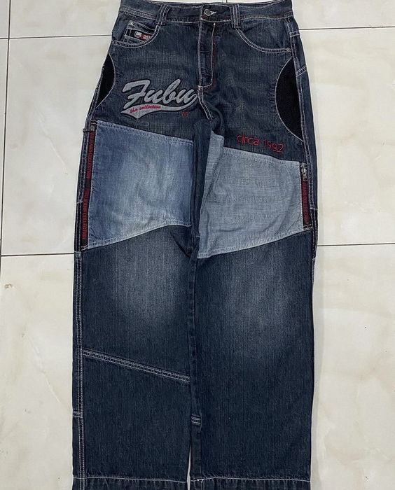 Fubu Y2K FUBU HIP HOP BAGGY PANTS | Grailed