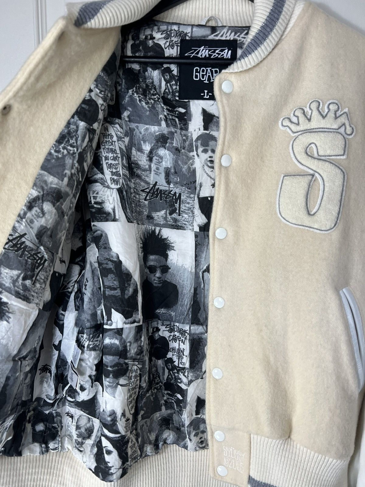 Stussy Stussy 25th Anniversary Varsity Leather Jacket 2005 Vintage ...