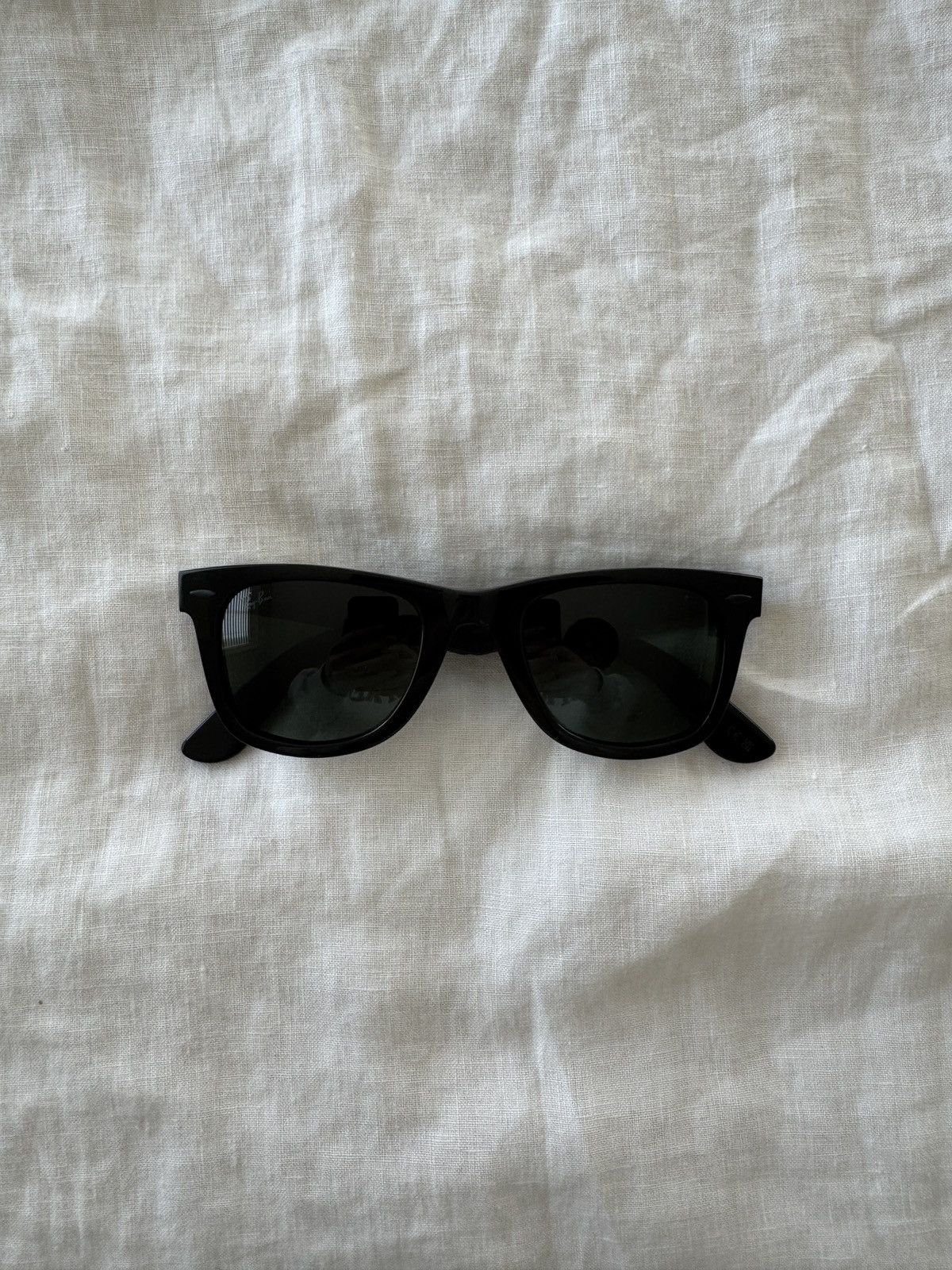 RayBan × Saint Laurent Paris YSL X RAY-BAN WAYFARER SUNGLASSES IN BLACK ...
