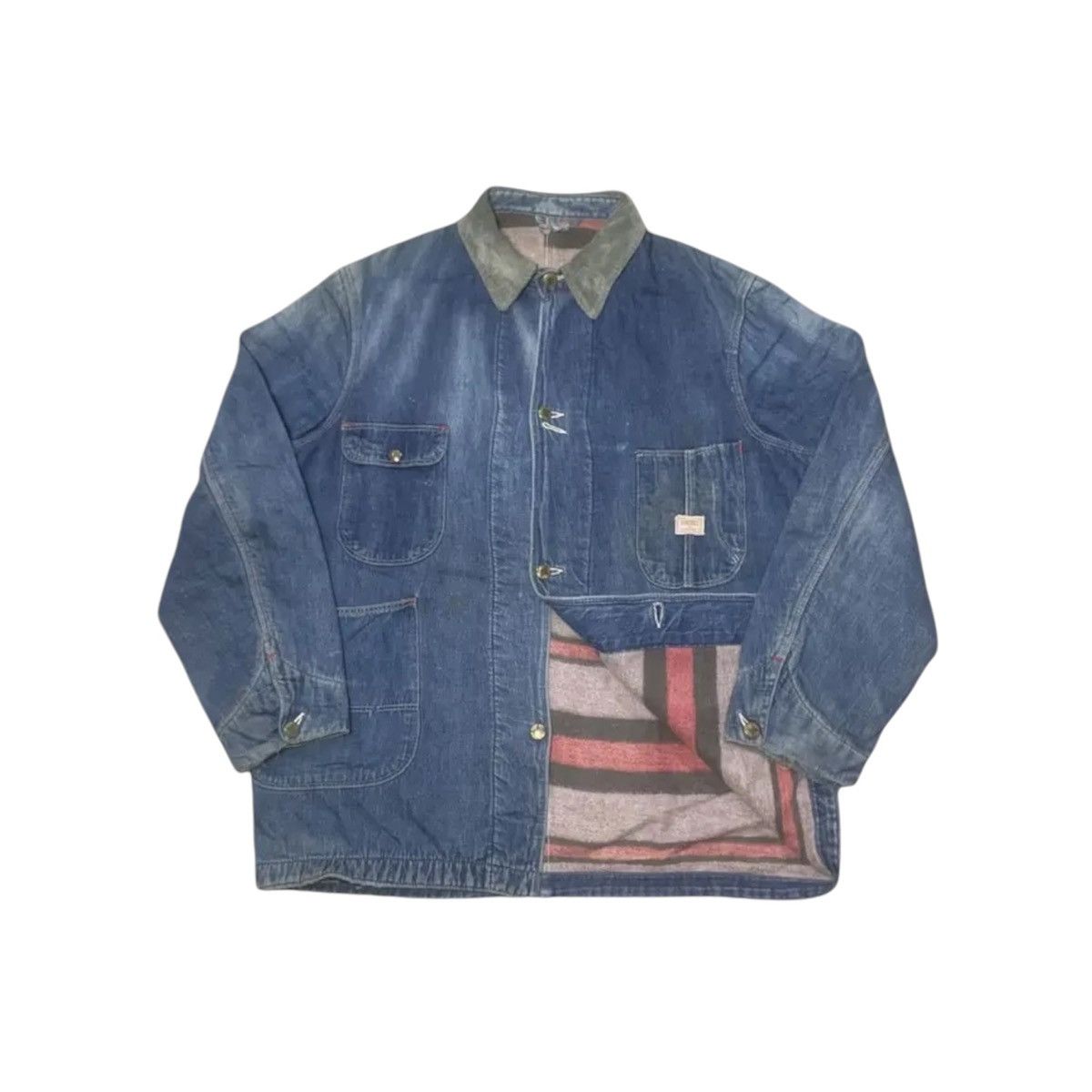 Sears × Vintage × Workers Vintage 50s Sears Hercules Blanket Lined Chore Jacket Denim | Grailed
