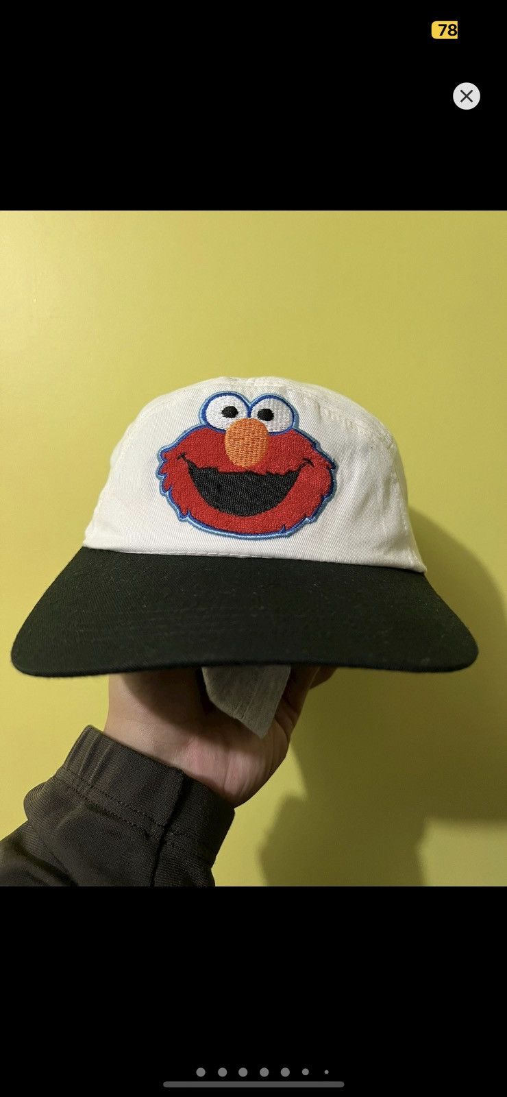 Vintage ***FINAL DROL***RARE 1998 SESAME STREET ELMO SAMPLE CAP O/S ...