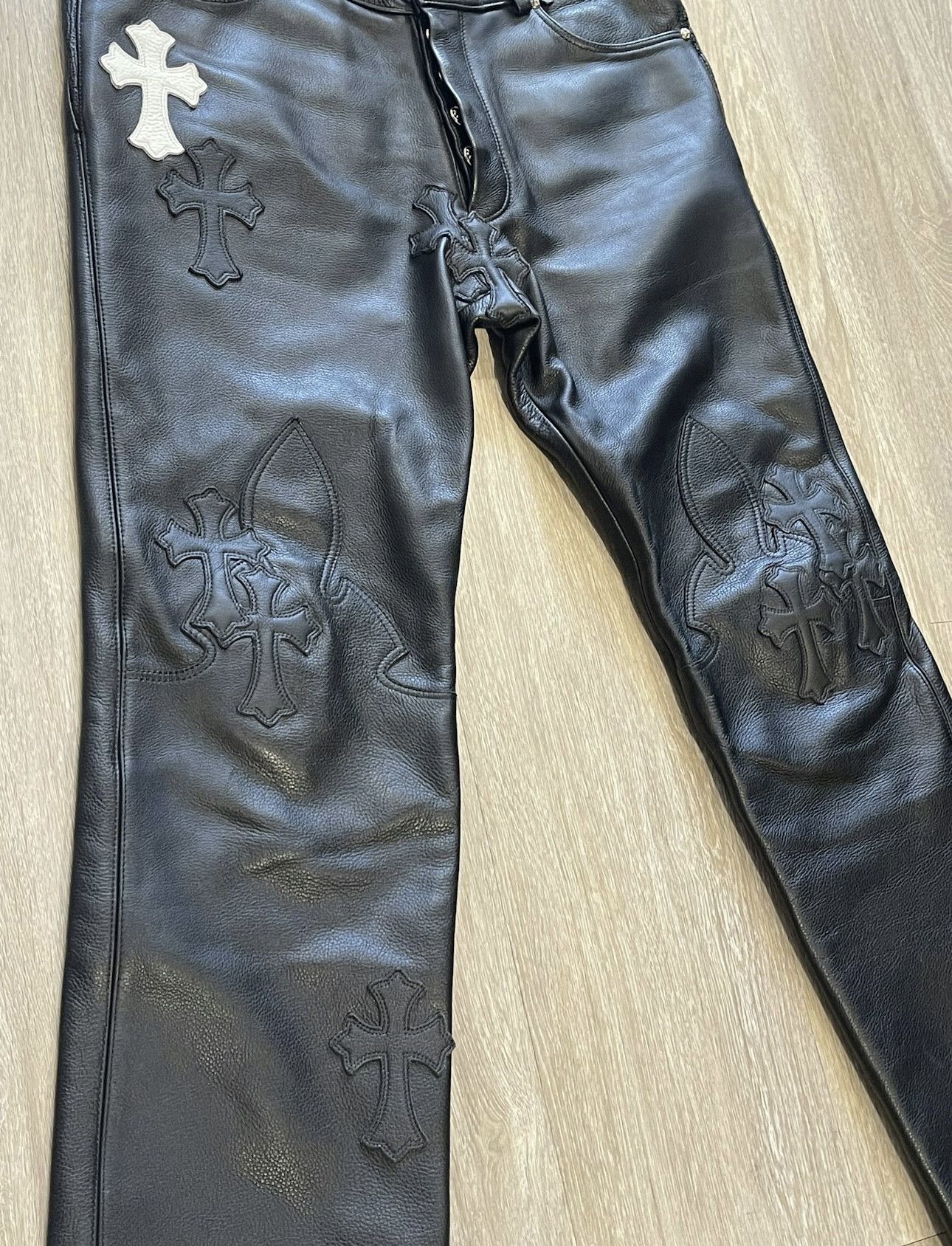 Chrome Hearts Chrome Hearts Leather pants | Grailed