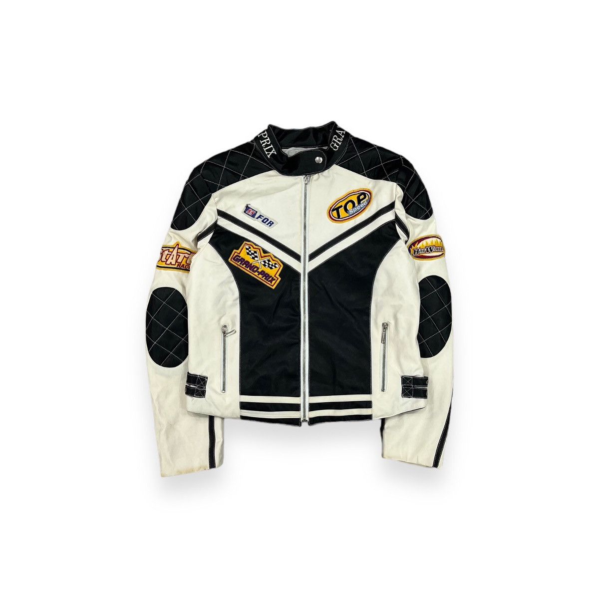 Racing × Streetwear × Vintage Racing Vintage Leather Jacket Wonder Team ...
