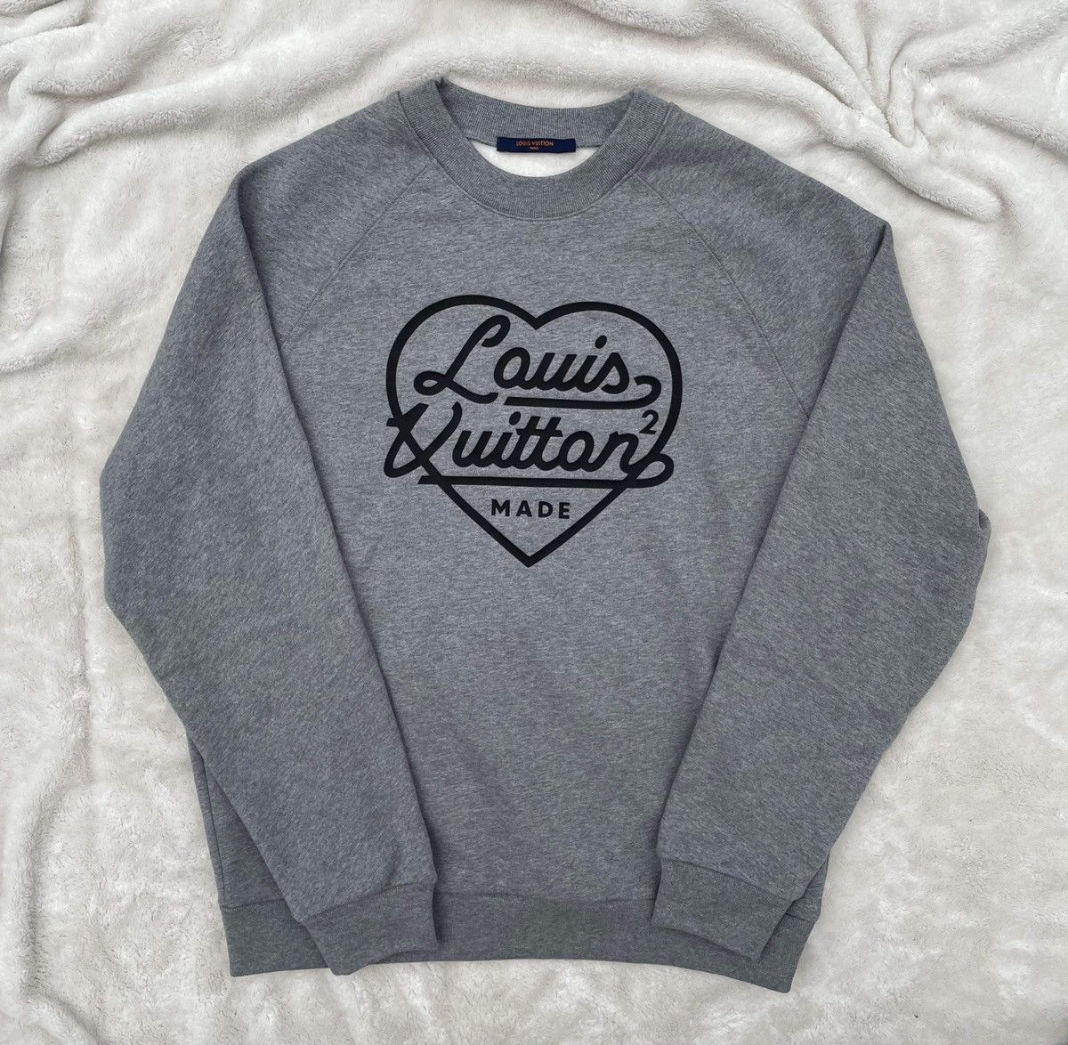 Human Made × Louis Vuitton Louis Vuitton x Nigo Grey Logo Sweatshirt ...