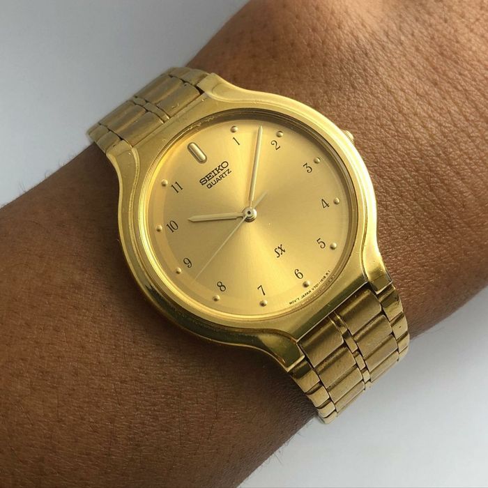 Seiko 80s Seiko SX gold watches | Grailed