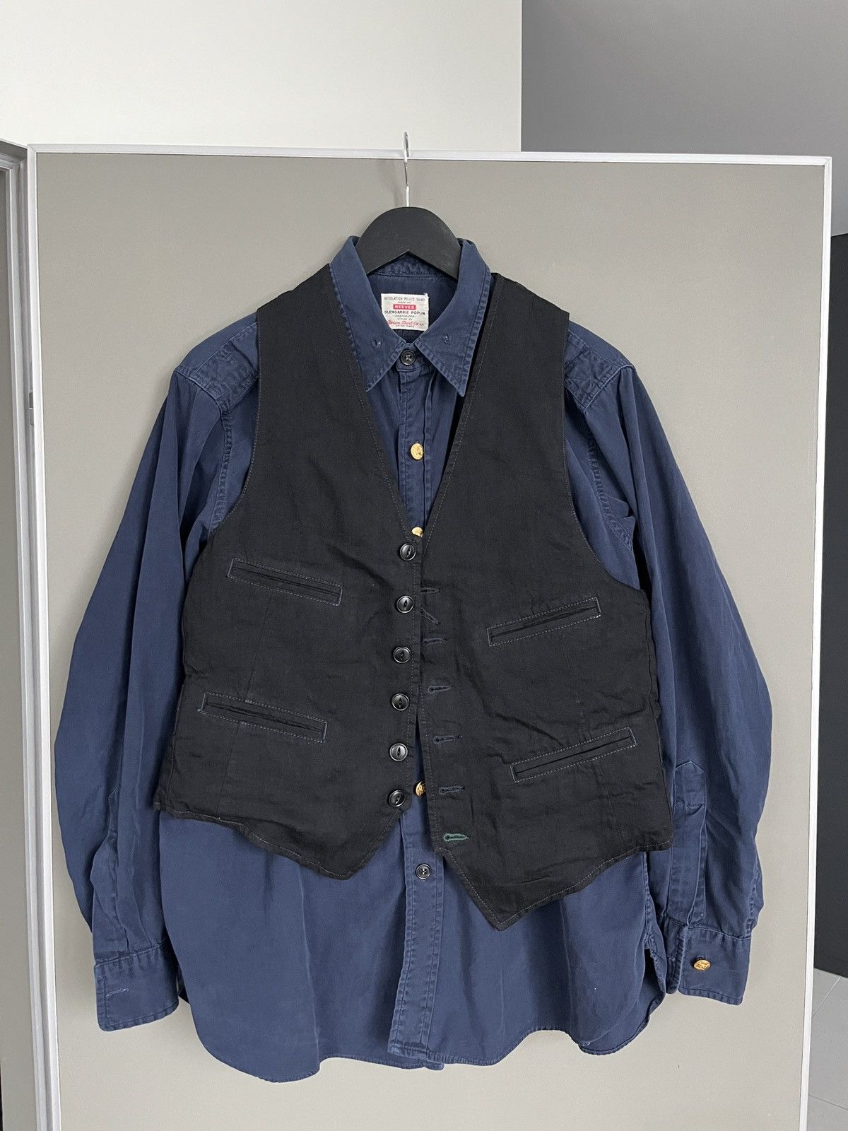 Heritage × Military Vintage Regulation NYC Police Officer Shirt Gold ...