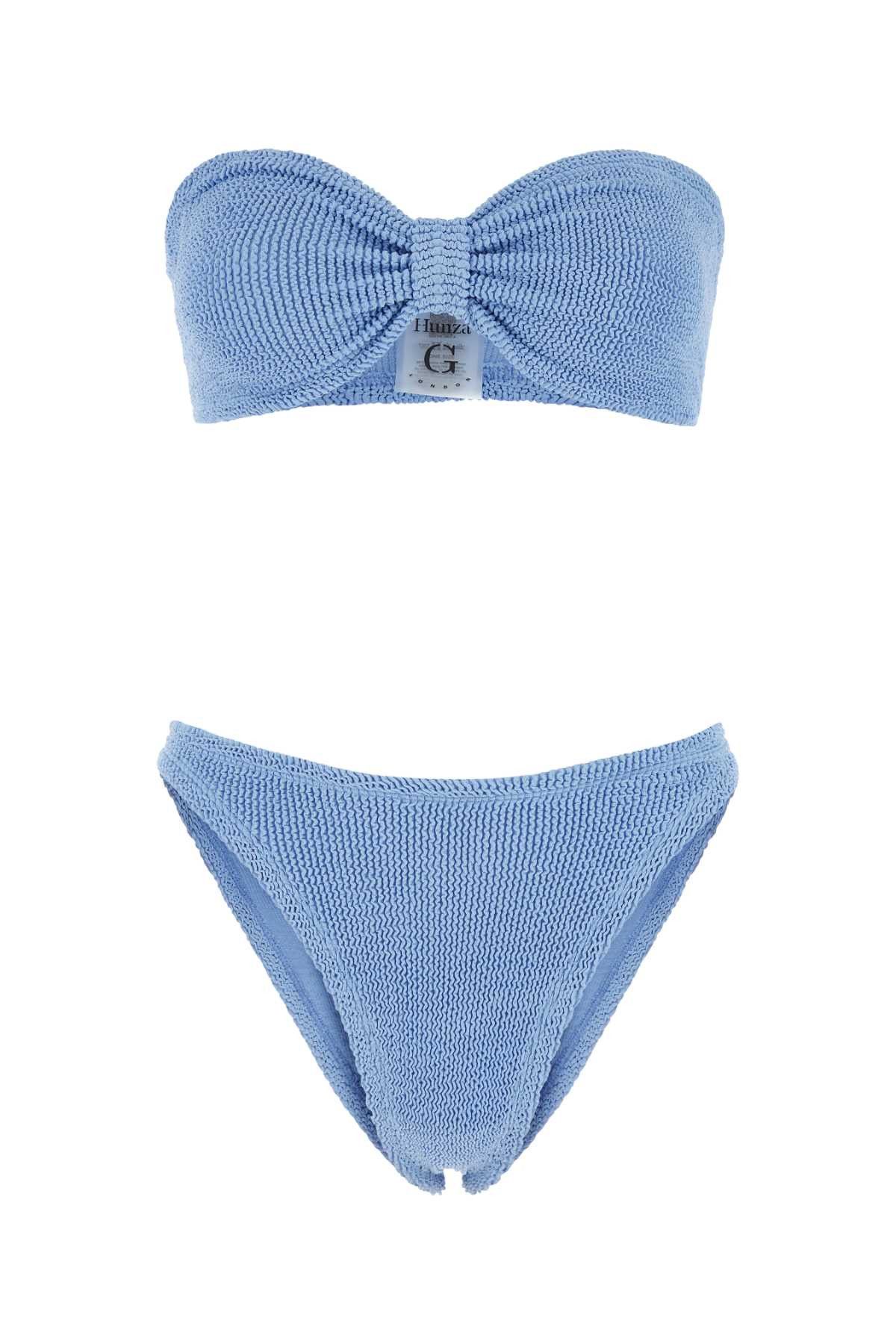 Hunza G Powder Blue Bikini Jean In Nylon Stretch | Grailed