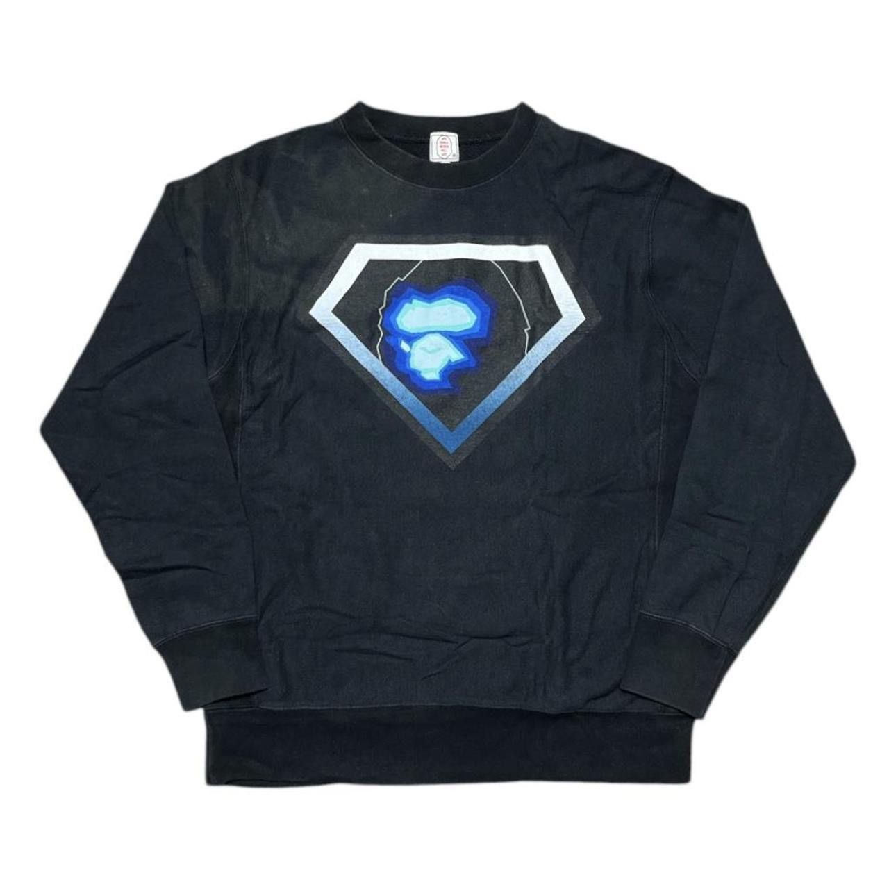 Bape × Vintage 90s nigo era superape sweatshirt | Grailed