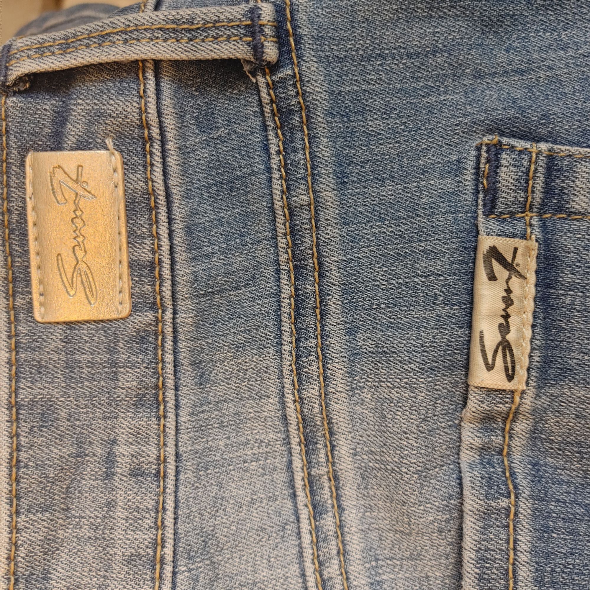 Seven 7 Seven 7 Womens Mid Rise Skinny Light Wash Bedazzled Jeans 16 ...