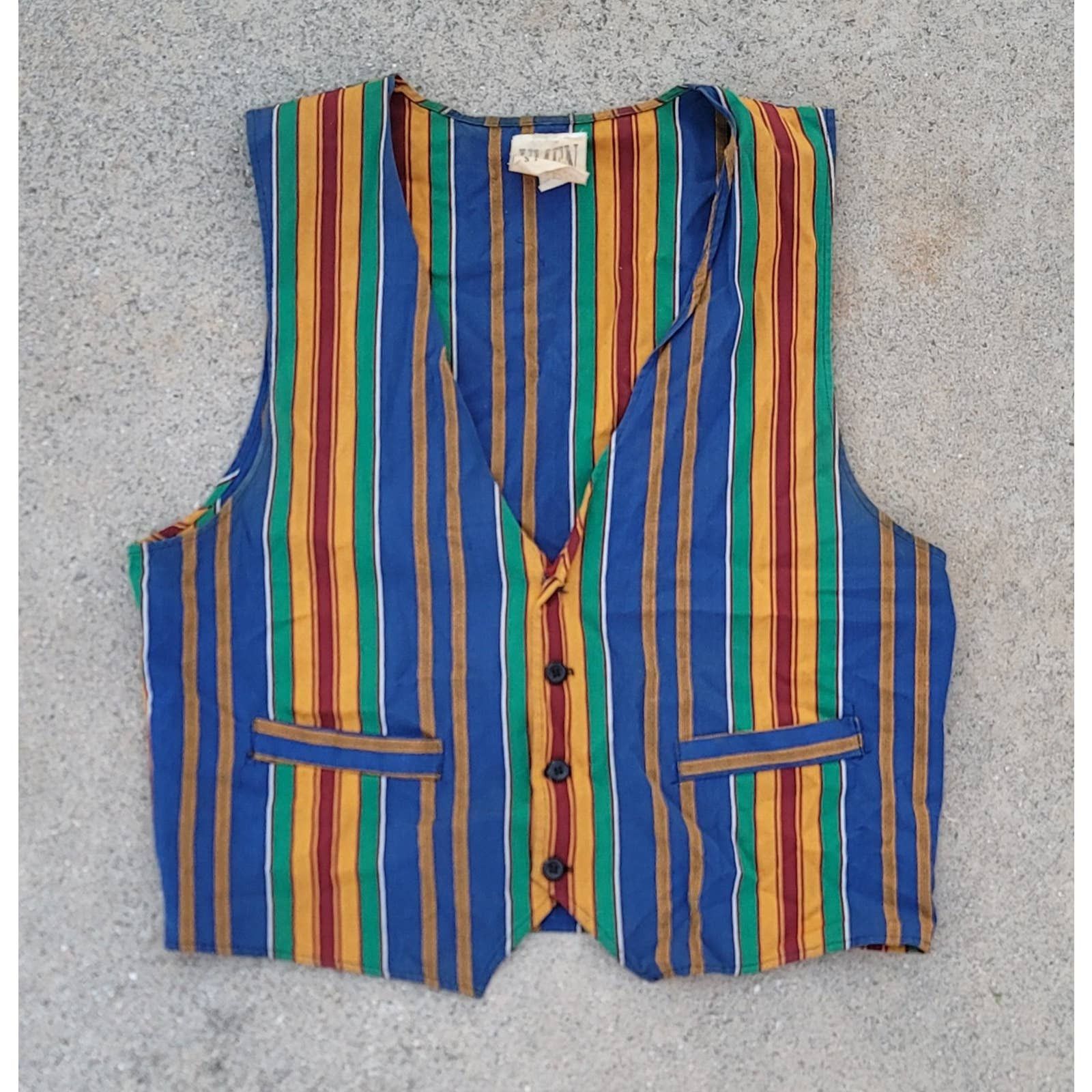 The Unbranded Brand Vtg UMEN Studio African Kente Print Vest | Grailed