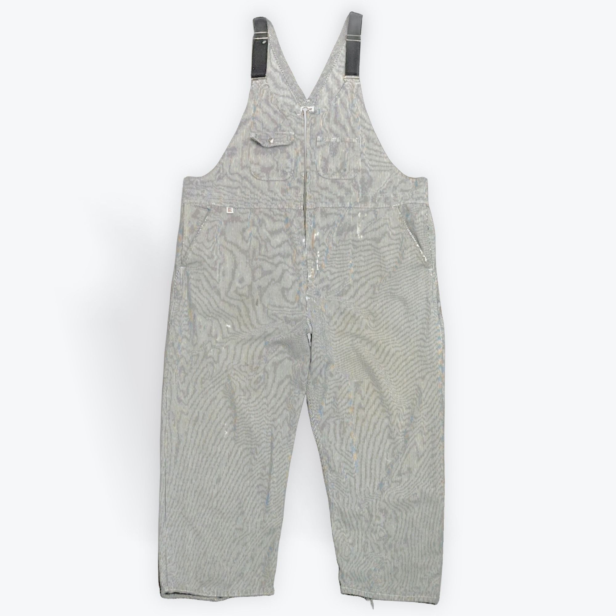 Vintage 2XL - Vintage Big Bill Black & White Striped Overalls | Grailed