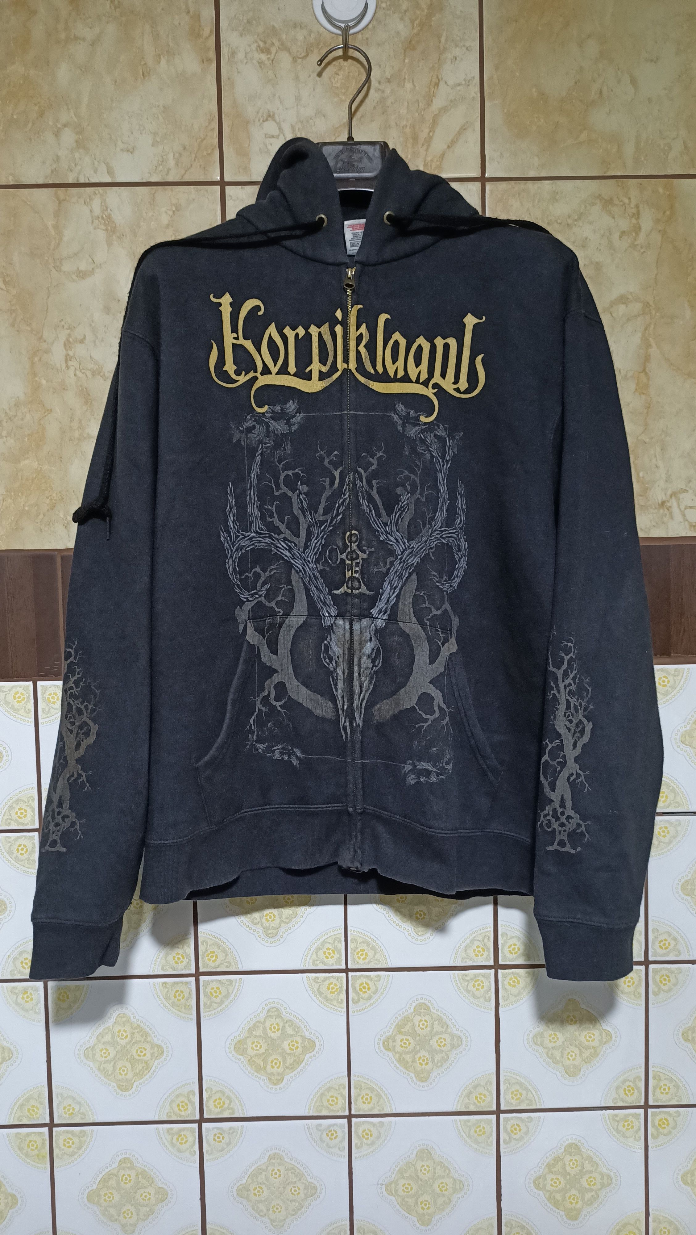 Band Tees × Rock Band × Vintage Korpiklaani vintage big two sided logos ...