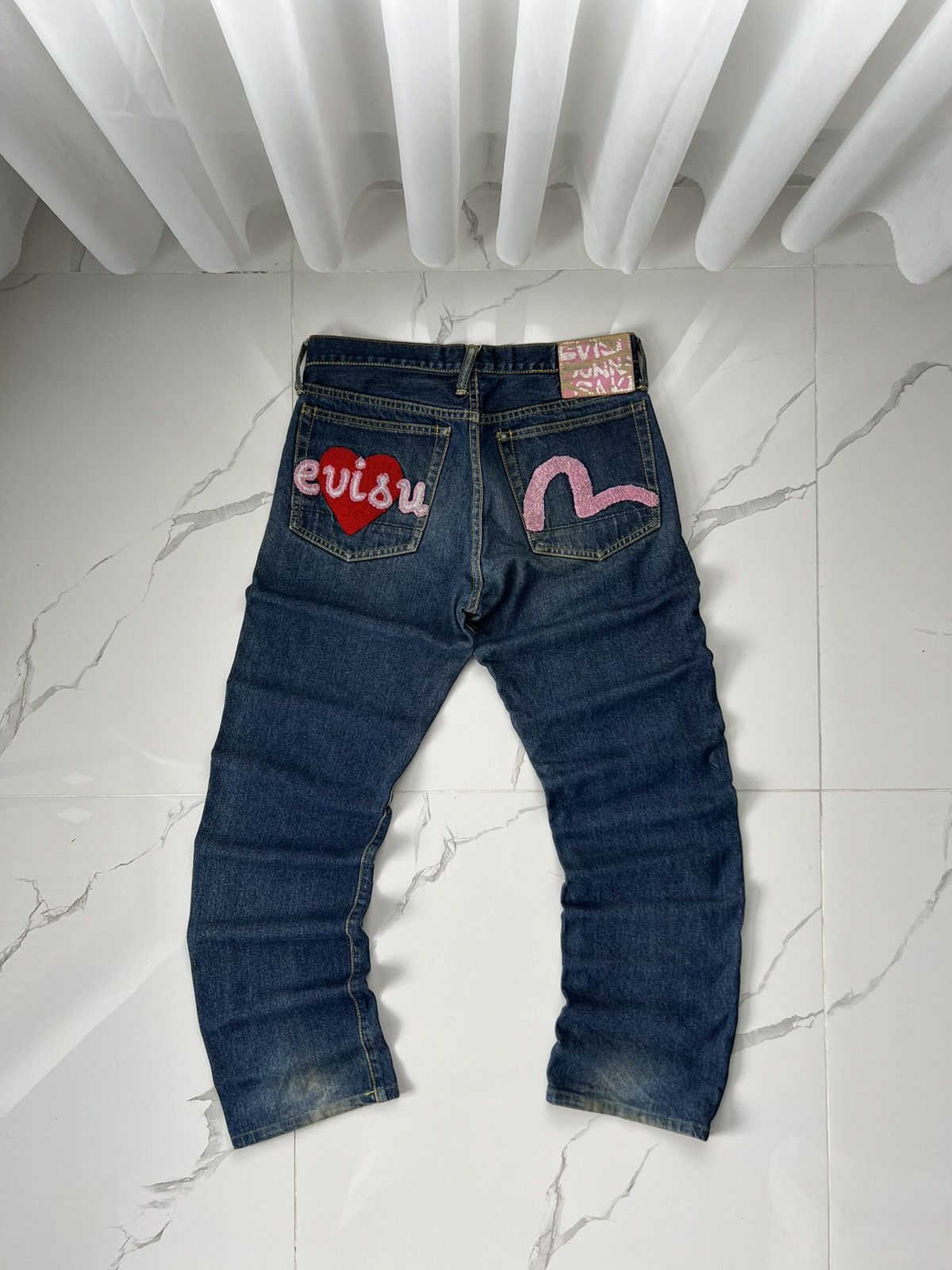 Evisu × Streetwear × Vintage 90’s EVISU CALVIN LEONG HEART LOGO VERY ...