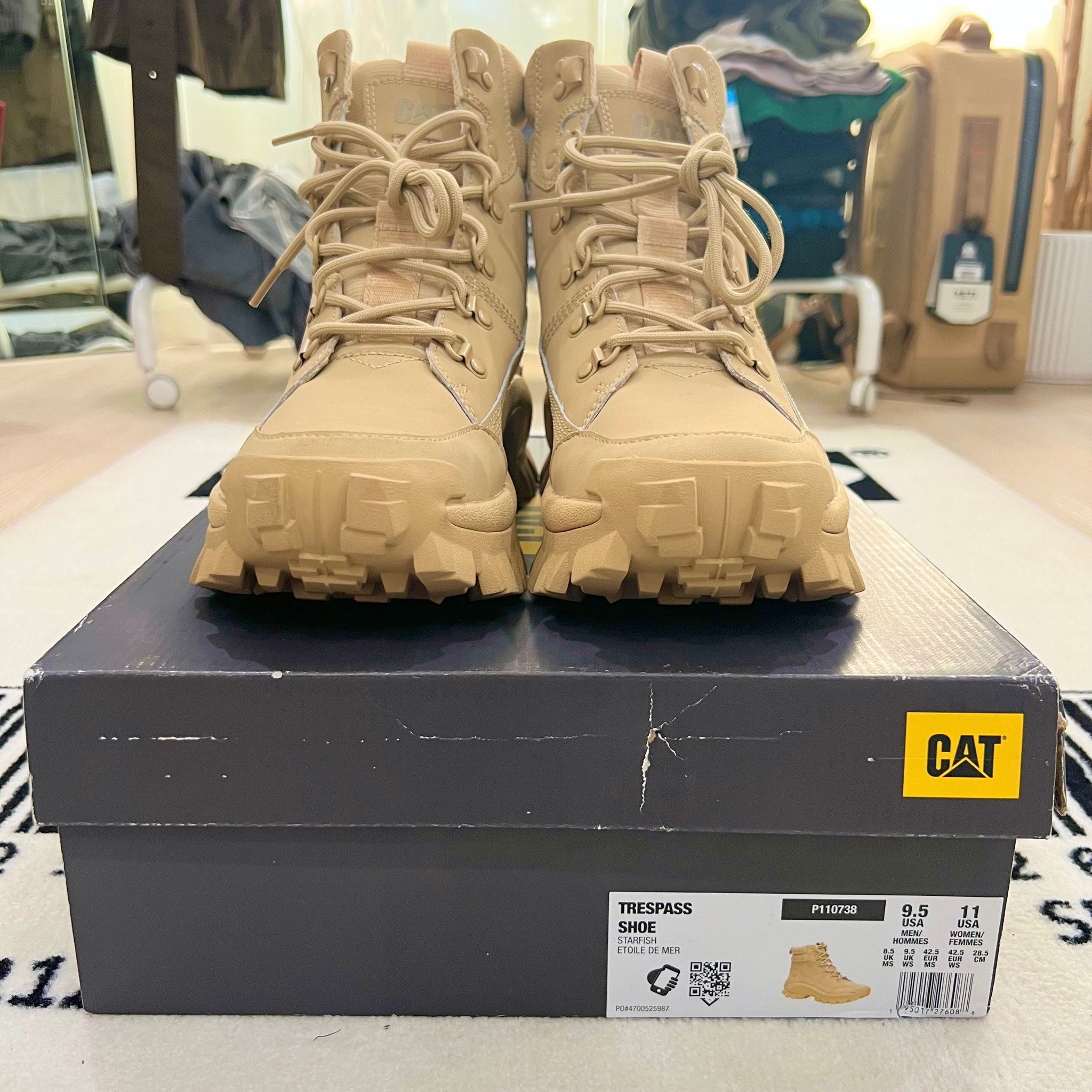 Caterpillar CAT Caterpillar Trespass Tan Lace up Boots Starfish | Grailed