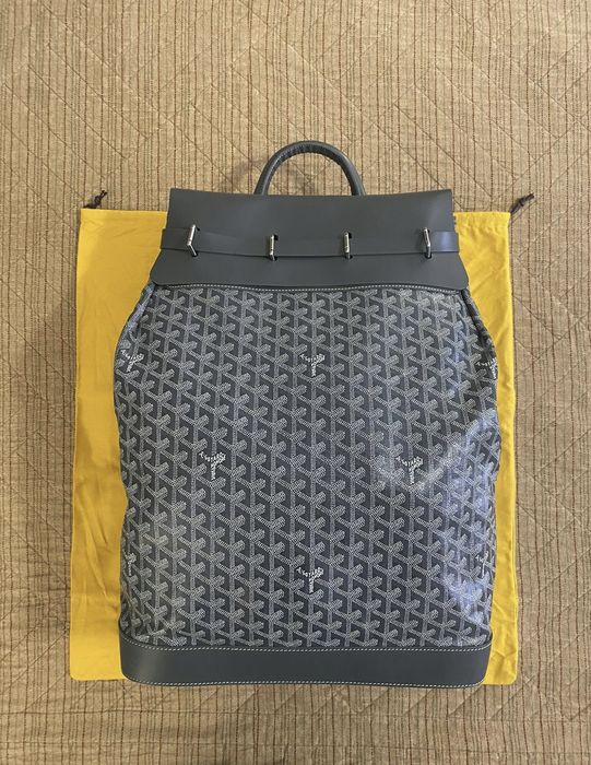 Goyard Goyard Pm grey canvas backpack with removable straps | Grailed