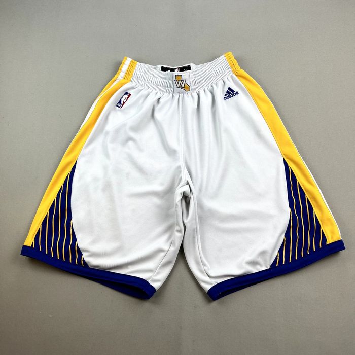 Adidas Golden State Warriors Basketball Shorts Small White NBA Logo ...